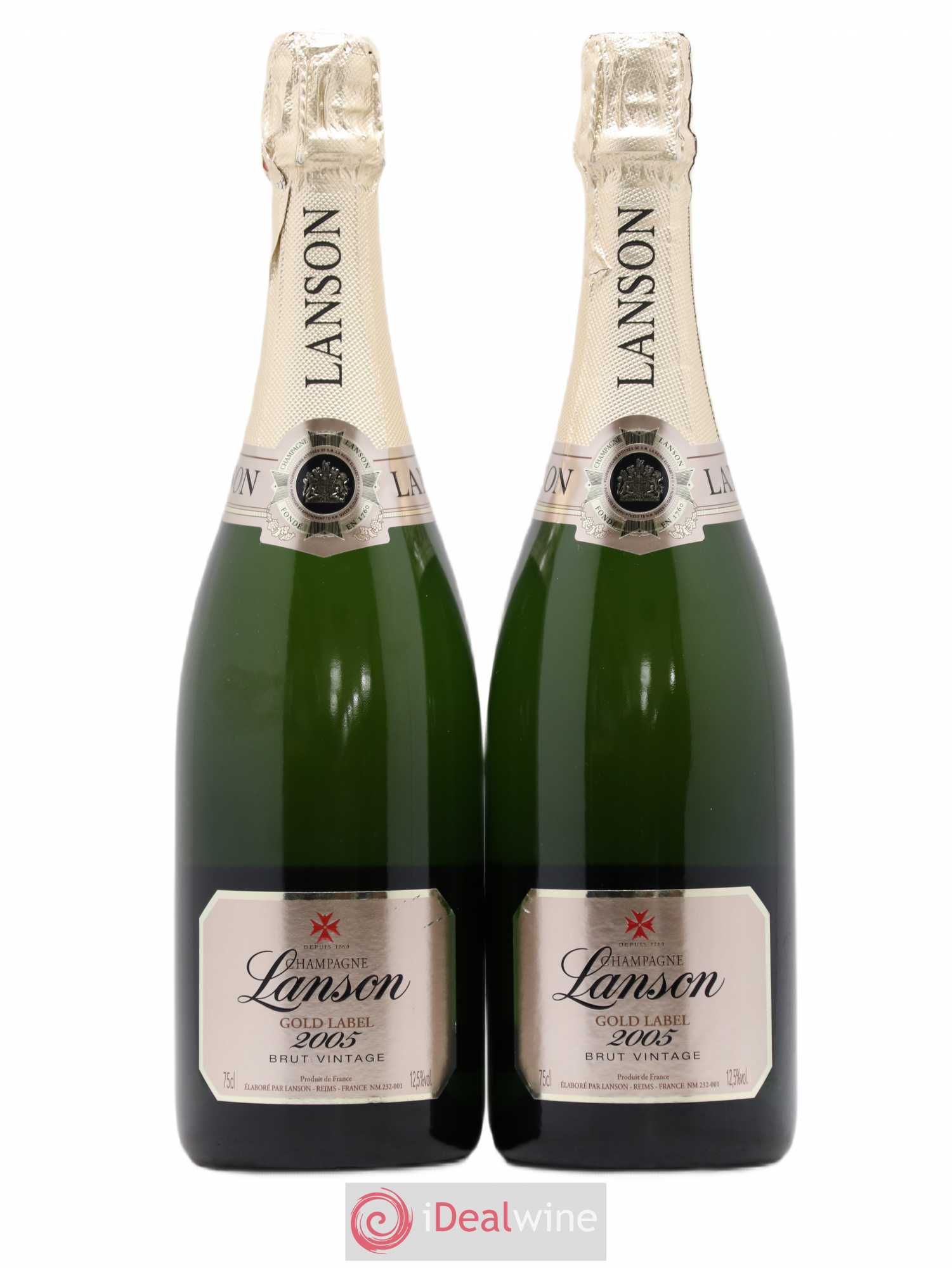 Acheter Champagne Lanson Gold Label Brut Vintage 2005 (lot: 545)