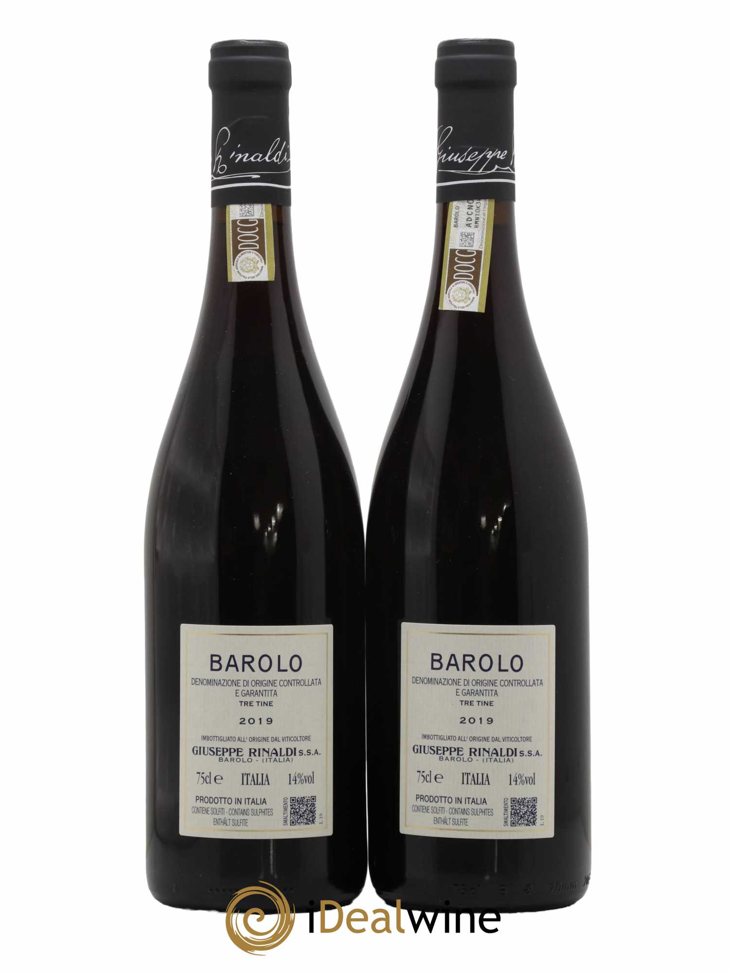 Acheter Barolo DOCG Tre Tine Giuseppe Rinaldi 2019 (lot: 4677)