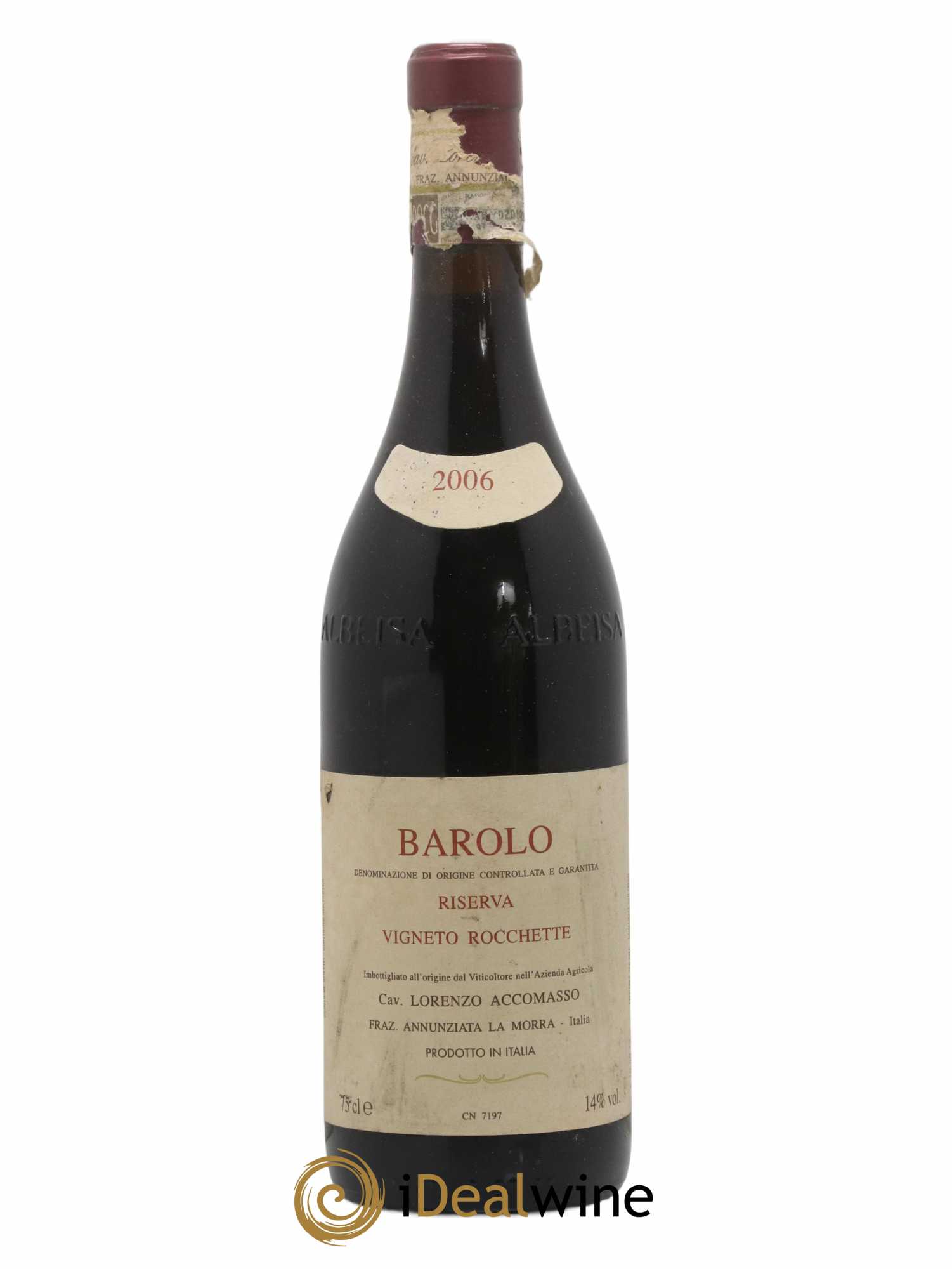 Buy Barolo DOCG DOCG Riserva Vigneto Rocchette Accomasso 2006 (lot: 126)