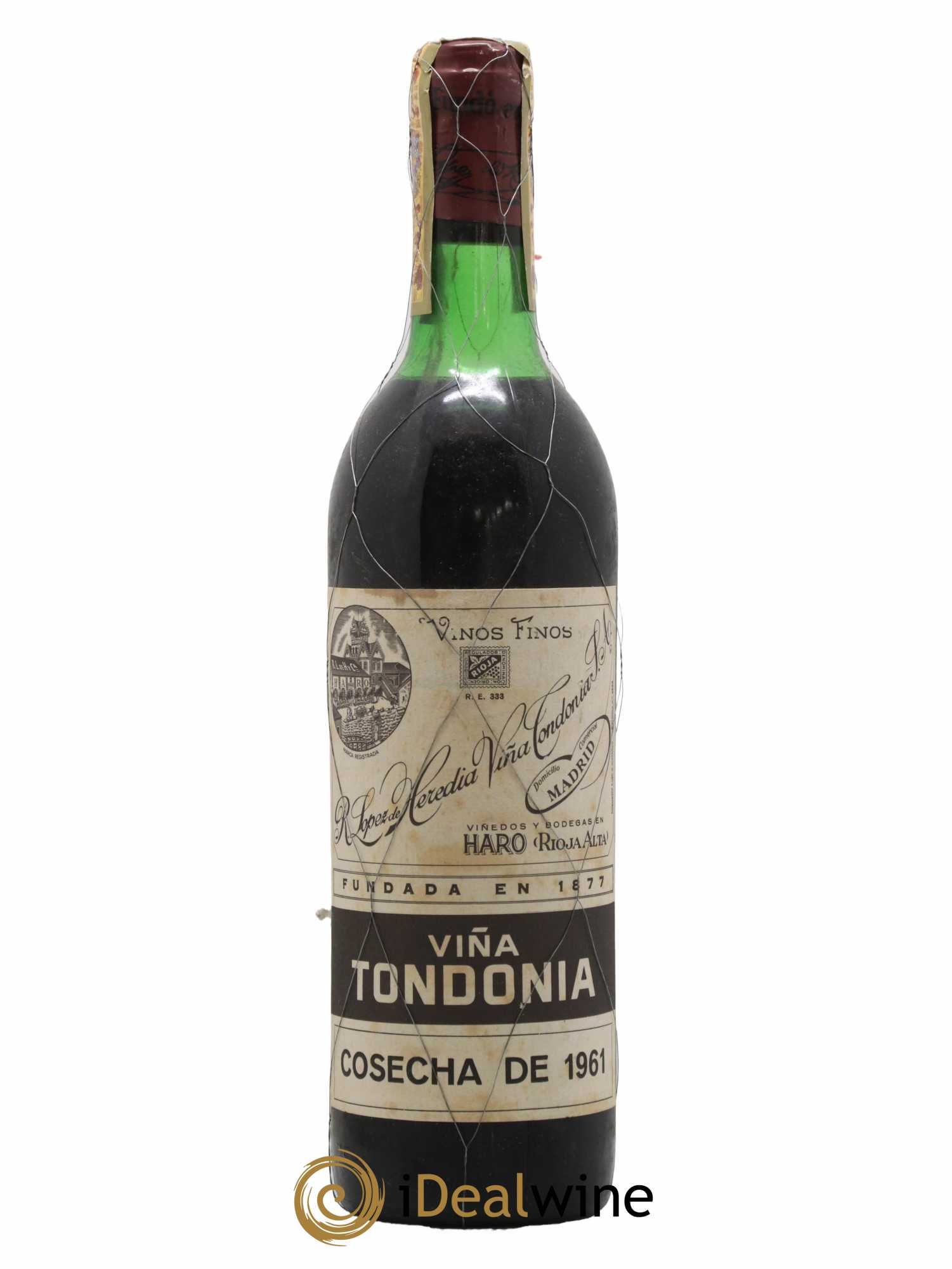Acheter Rioja DOCa Reserva Vina Tondonia R. Lopez de Heredia 1961 (lot ...