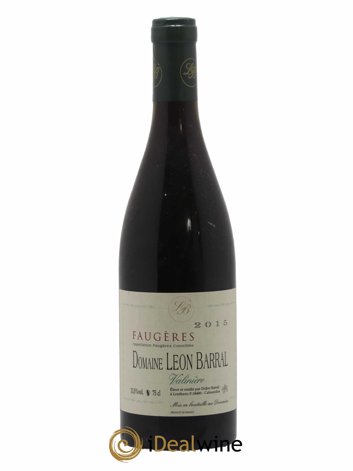 Acheter Faugères Valinière Domaine Léon Barral 2015 (lot: 1642)