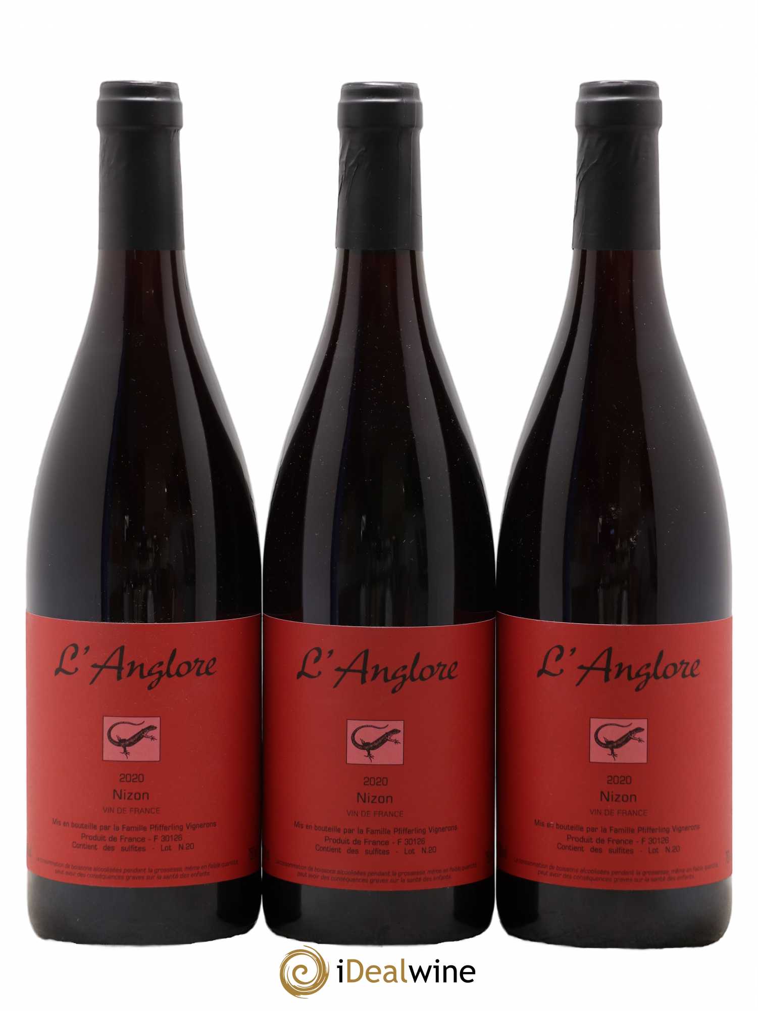 Acheter Vin de France Nizon L'Anglore 2020 (lot: 10150)