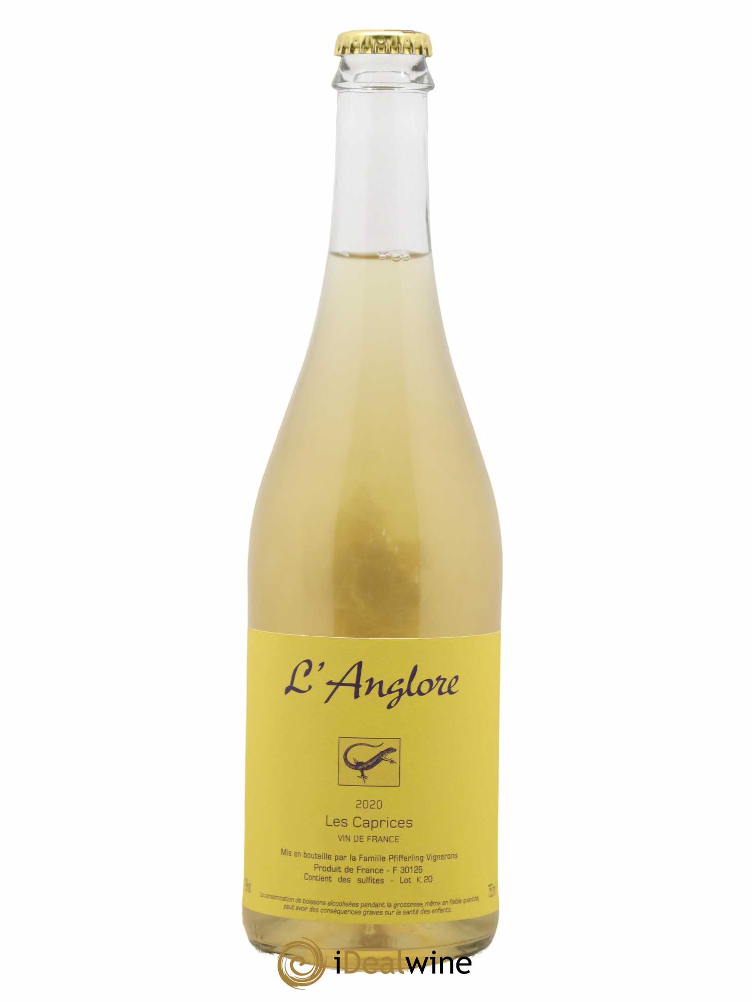 Acheter Vin de France Les Caprices Anglore 2020 (lot: 4323)