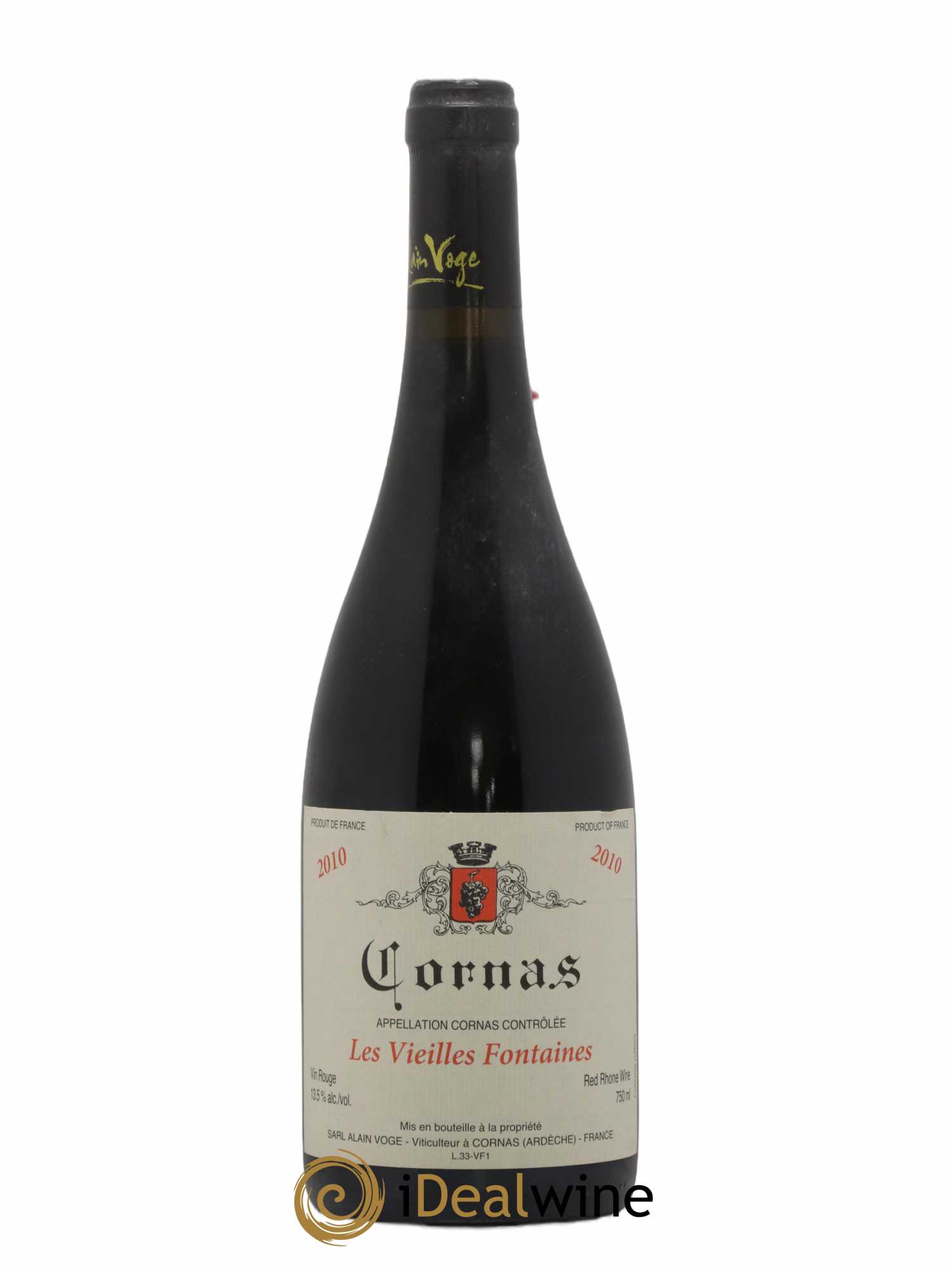 Acheter Cornas Les Vieilles Fontaines Alain Voge (Domaine) 2010 (lot: 5509)