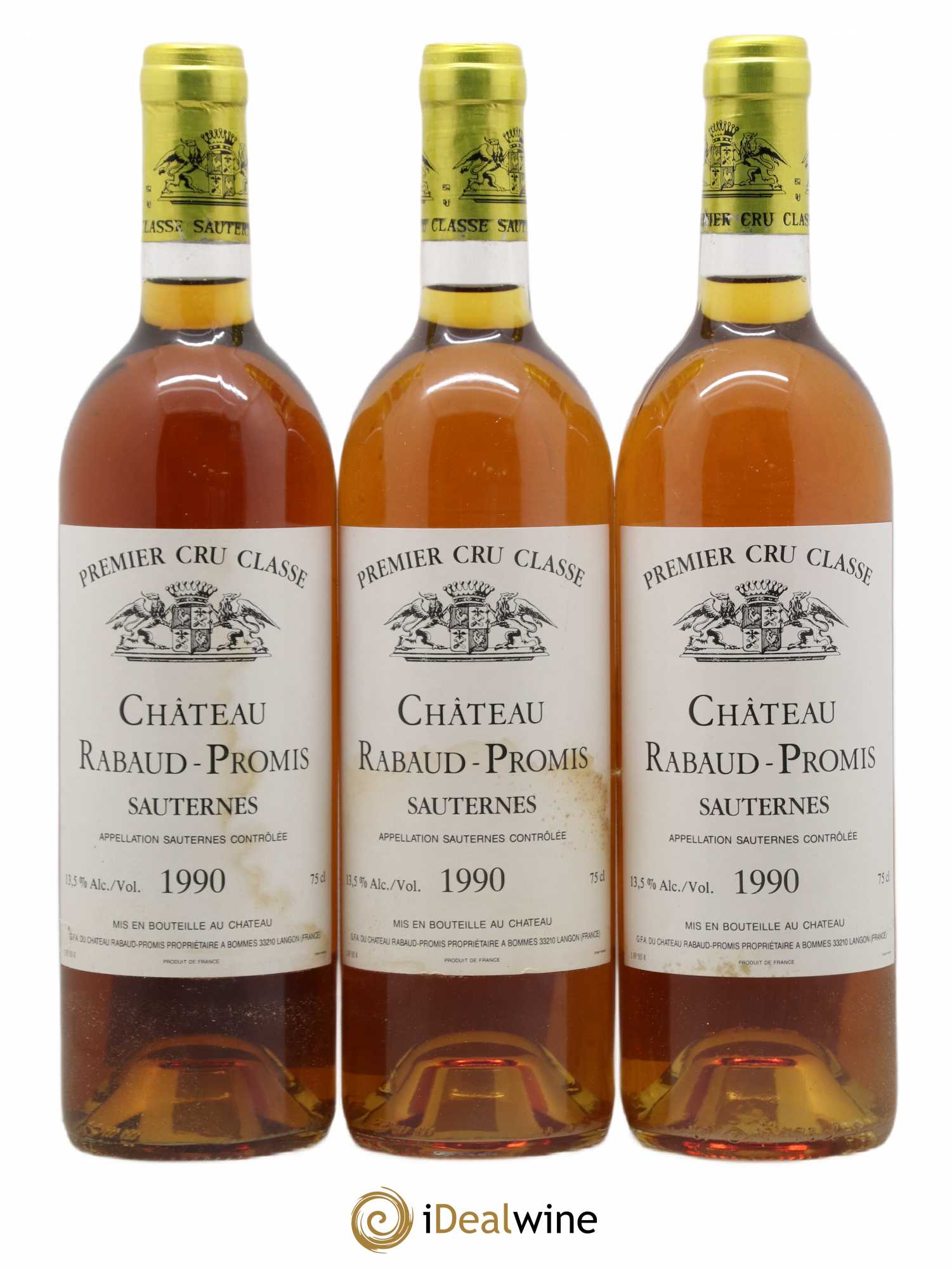 Acheter Château Rabaud Promis 1er Grand Cru Classé 1990 (lot: 5826)