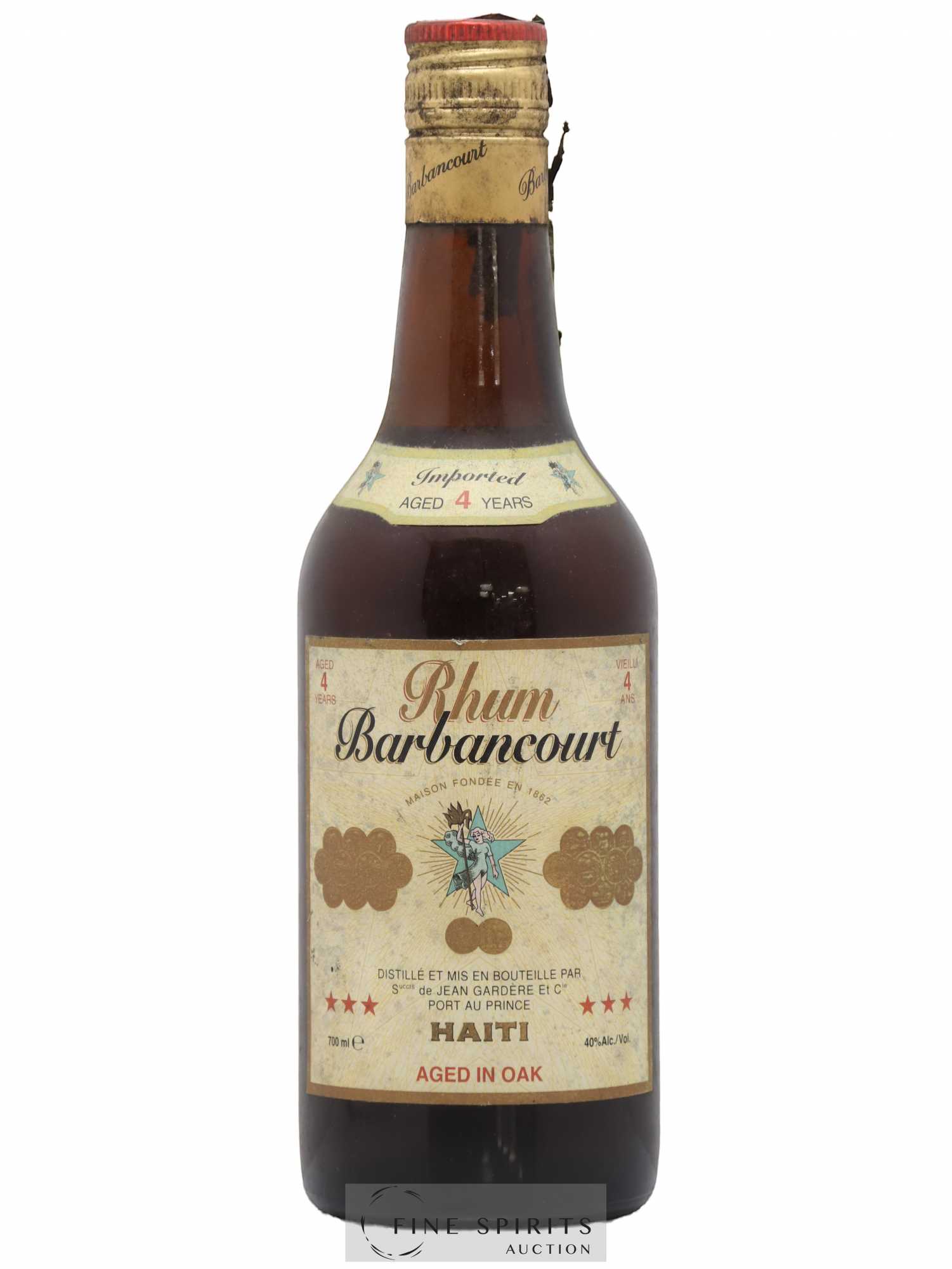 Acheter Barbancourt 4 years Of. Aged in Oak 3 étoiles (lot: 839)