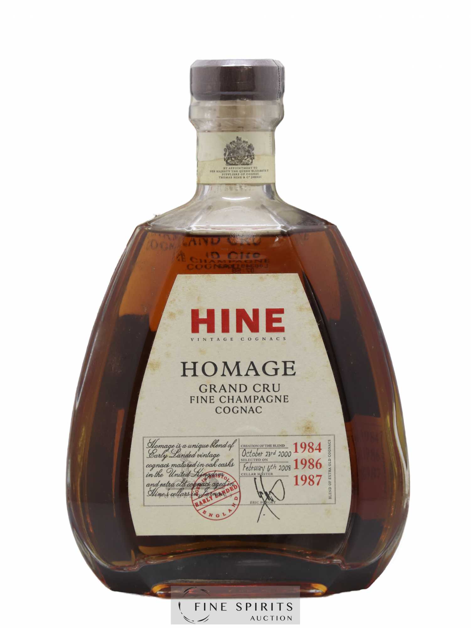 Acheter Hine Of. Homage Blend of Extra Old Cognacs 1984-1986-1987 (lot ...