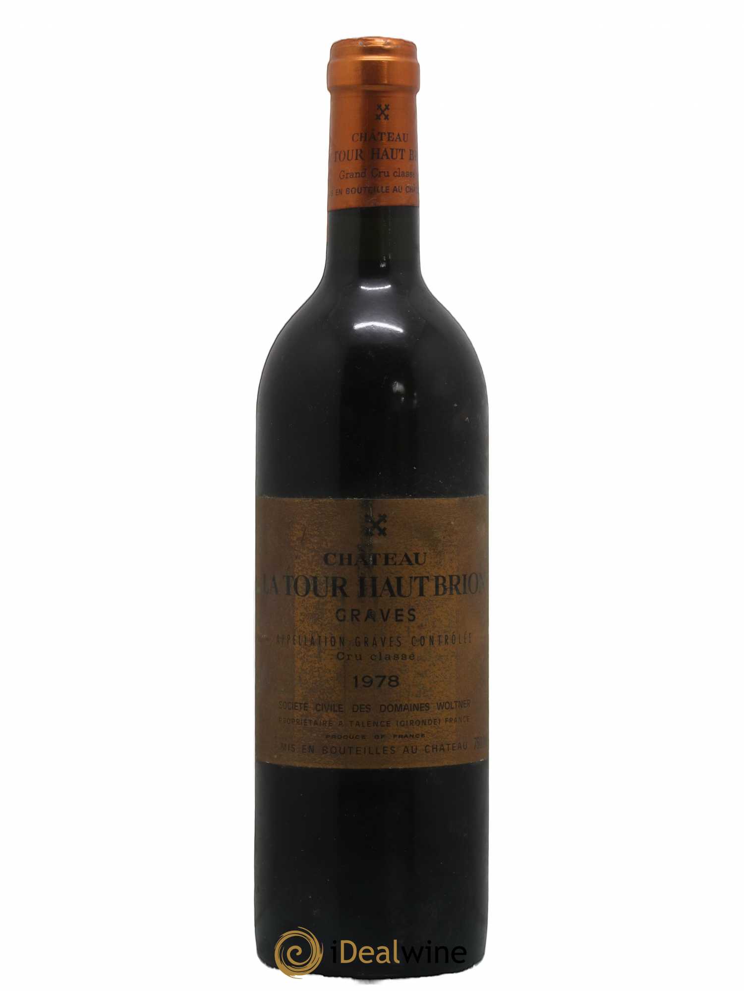 Acheter Château La Tour Haut-Brion Cru Classé de Graves 1978 (lot: 8461)