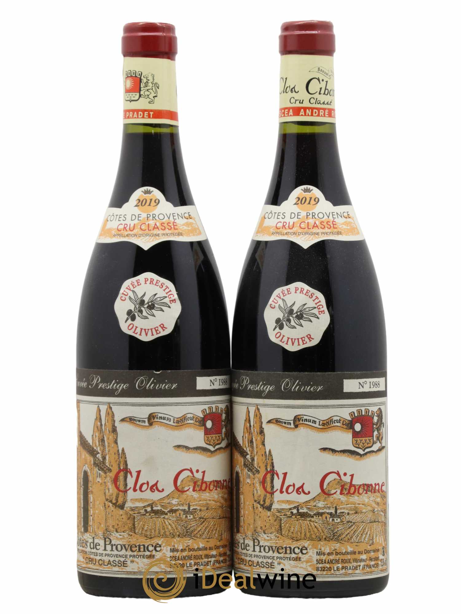 Acheter Côtes de Provence Clos Cibonne Prestige Olivier 2019 (lot: 89)