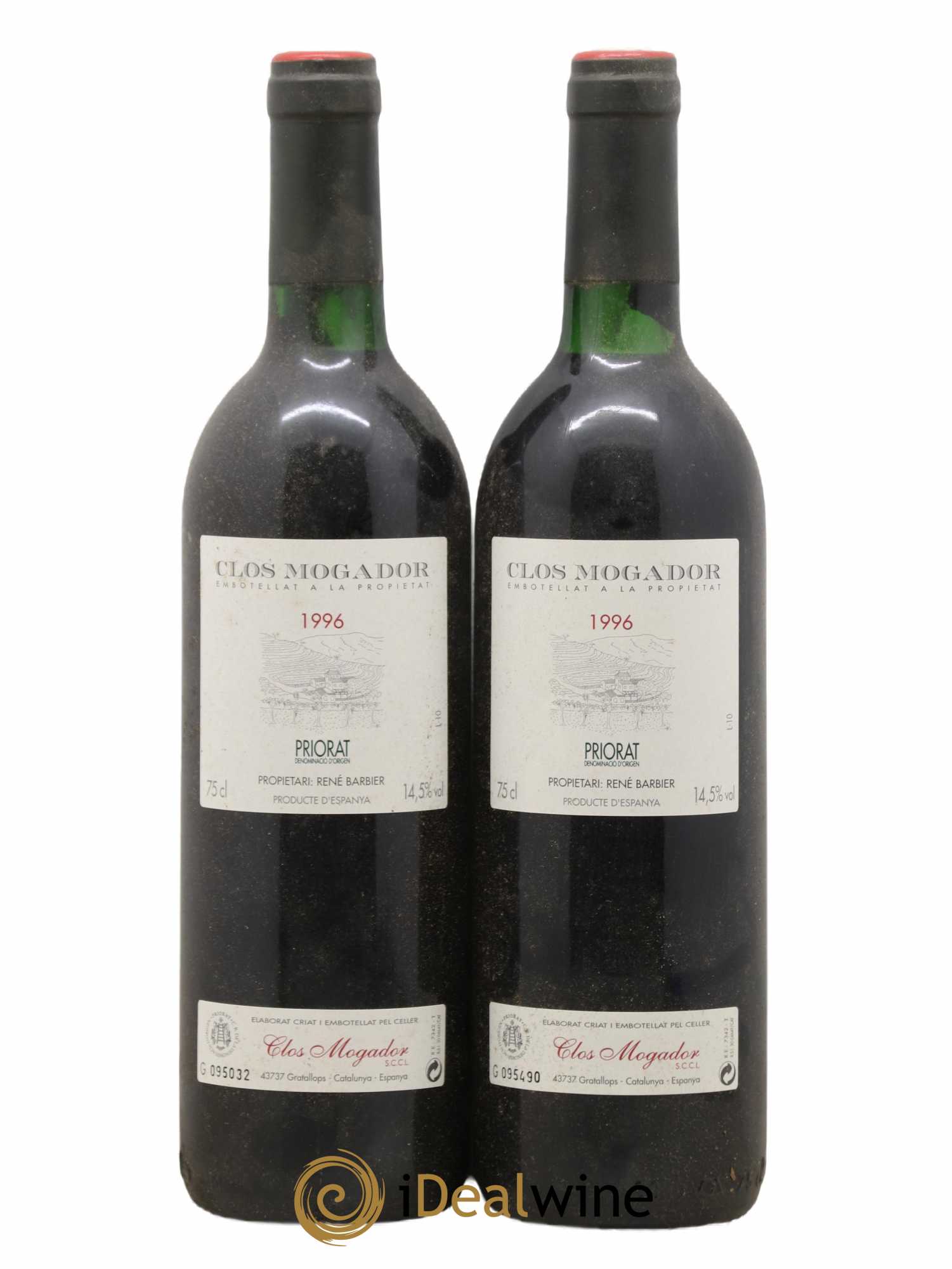 Acheter Priorat Clos Mogador DOCa René Barbier 1996 (lot: 4559)