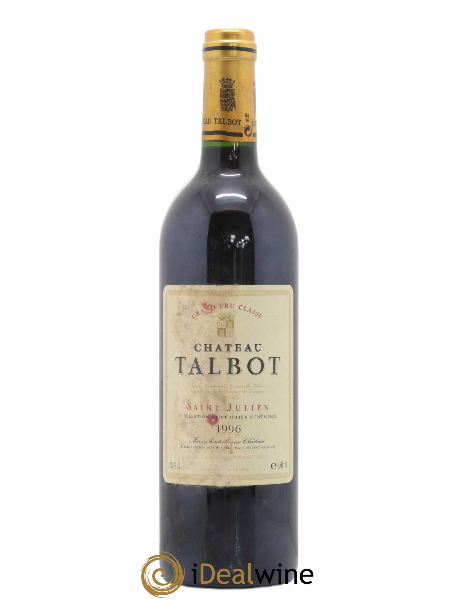 Acheter Château Talbot 4ème Grand Cru Classé 1996 (lot: 6885)