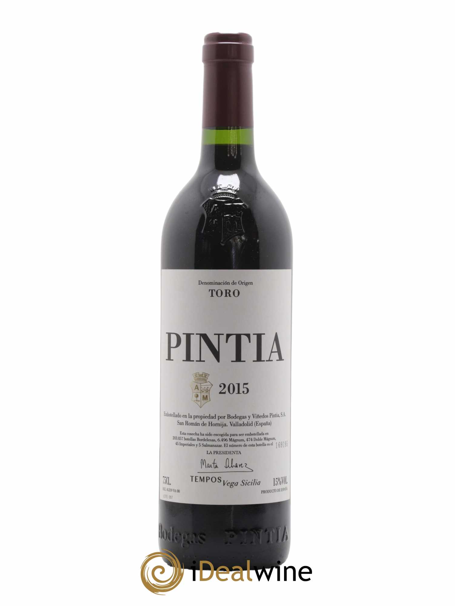 Acheter Toro DO Vega Sicilia Pintia Famille Alvarez 2015 (lot: 4283)