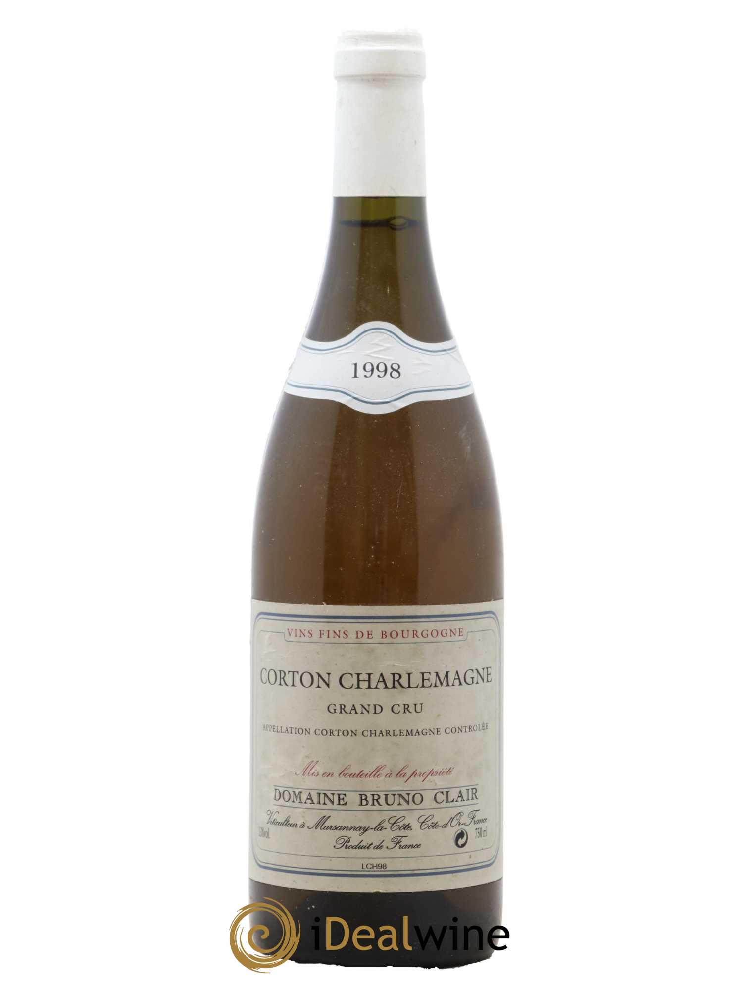 Buy Corton-Charlemagne Grand Cru Bruno Clair (Domaine) 1998 (lot: 1895)