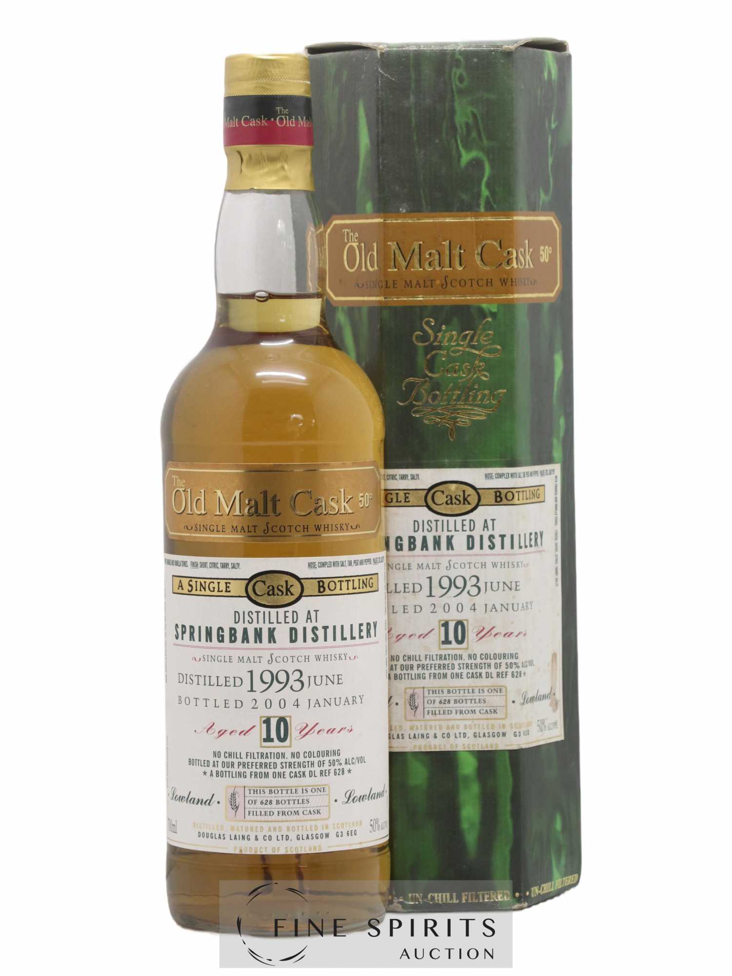 Acheter Springbank 10 years 1993 Douglas Laing Cask DL REF 628 - One of ...