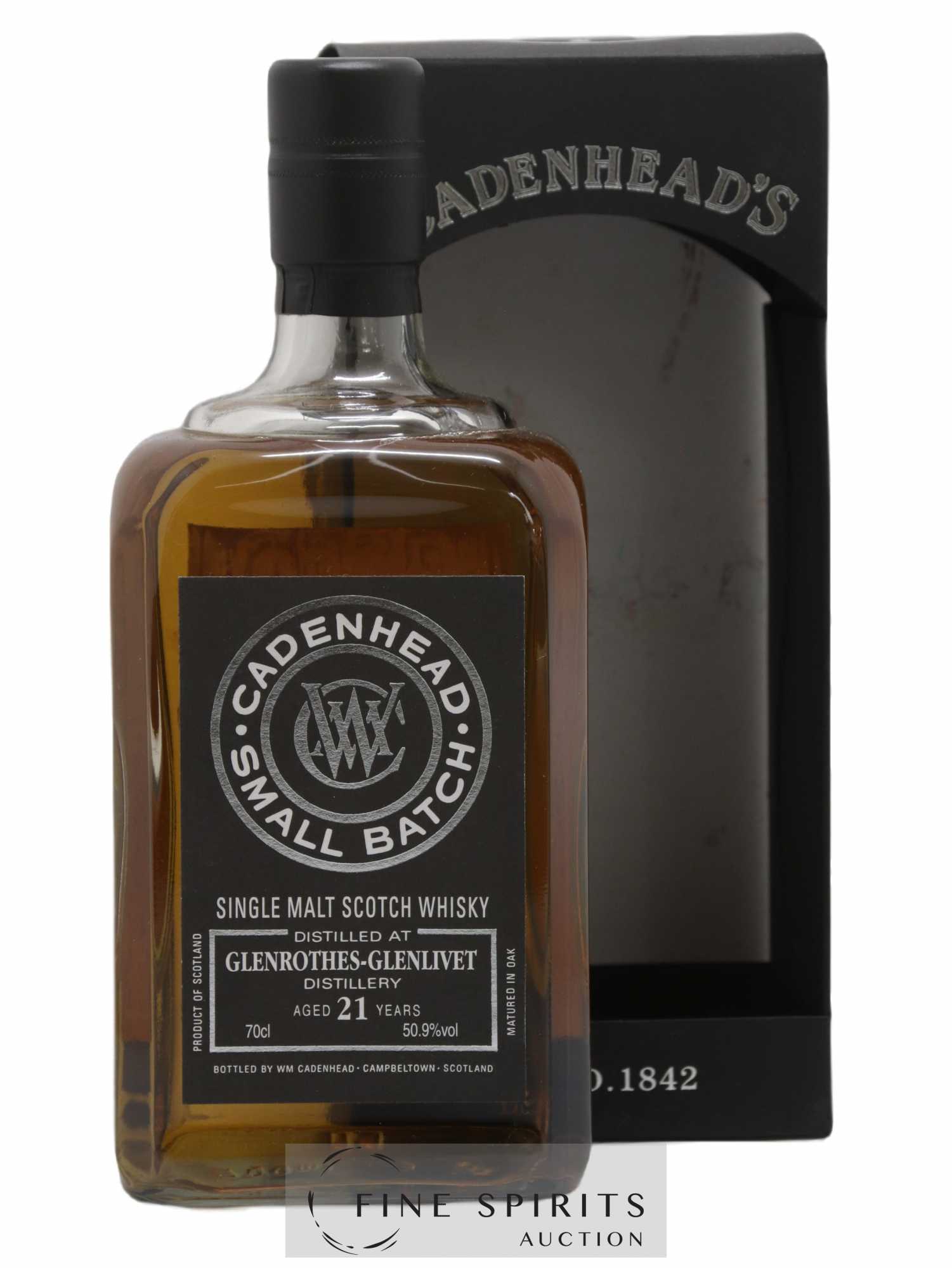 Acheter Glenrothes 21 years 1996 Cadenhead's Small Batch One of 990 - bottled 2018 (lot: 1644)