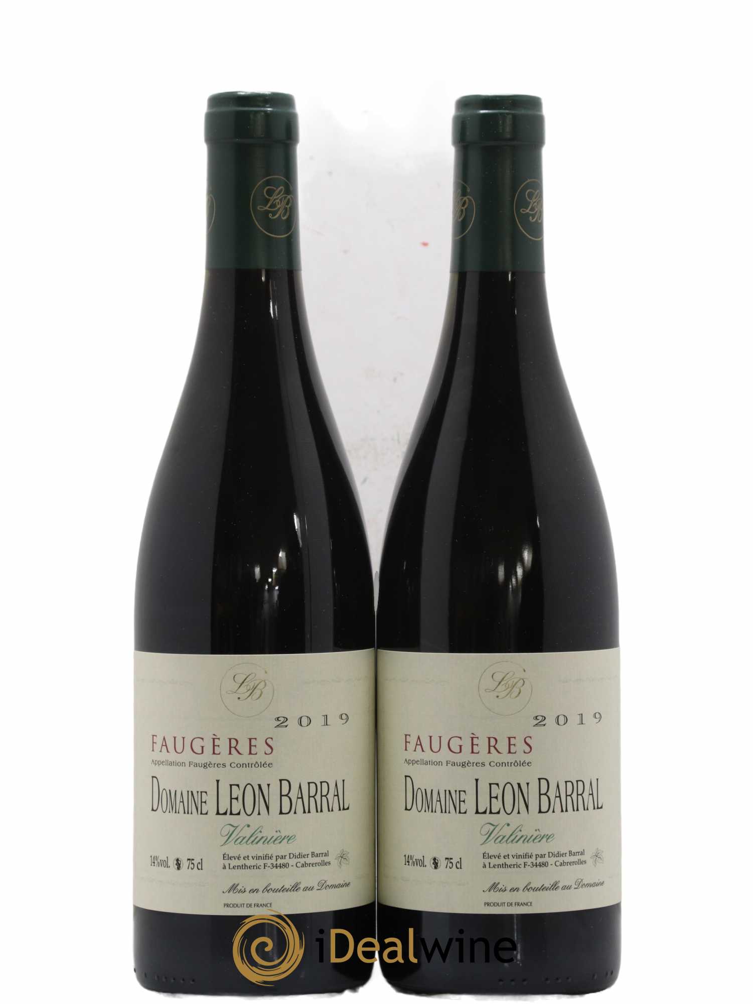 Acheter Faugères Valinière Domaine Léon Barral 2019 (lot: 731)