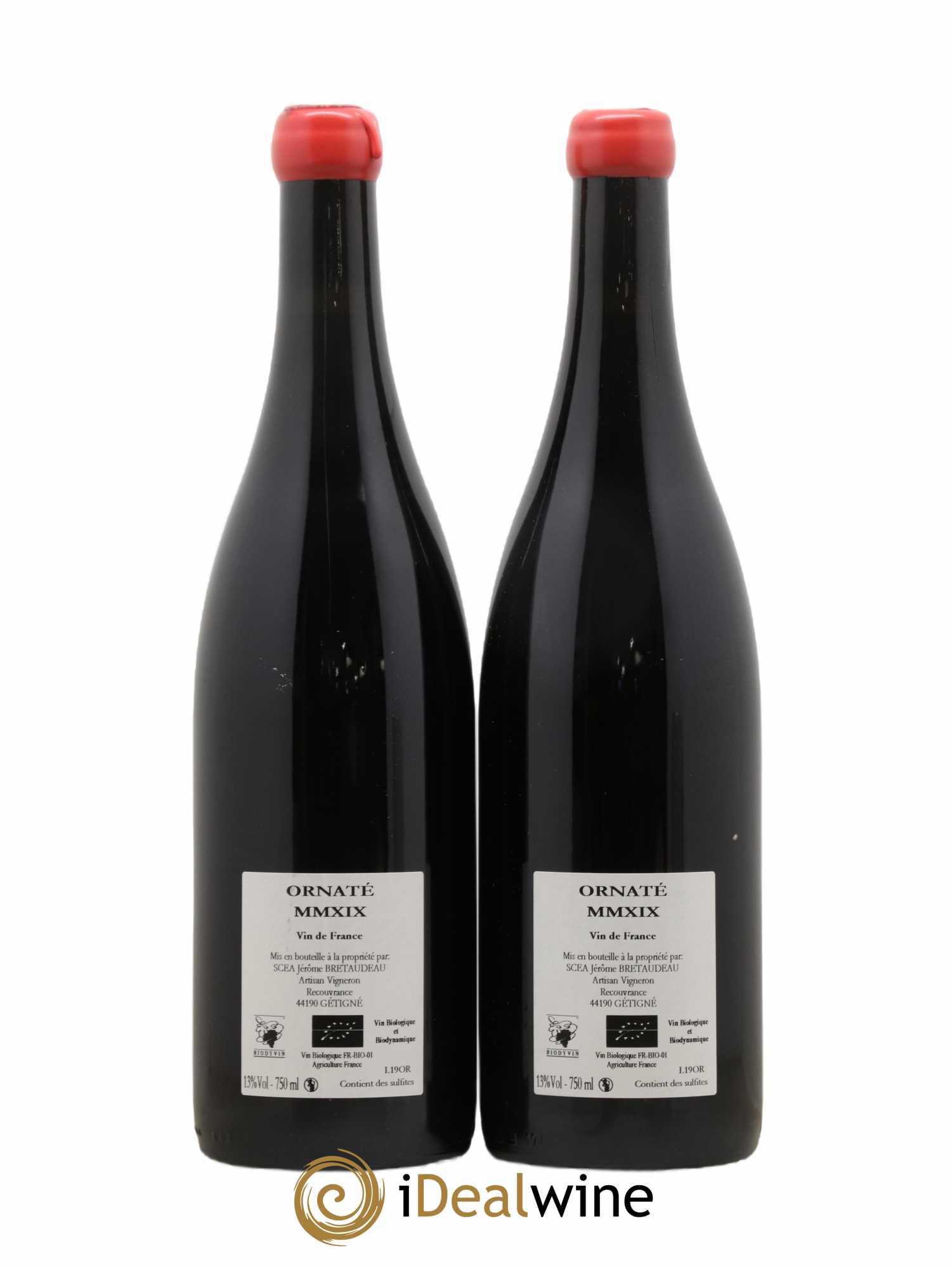 Acheter Vin de France Merlot Ornaté Jérôme Bretaudeau - Domaine de ...