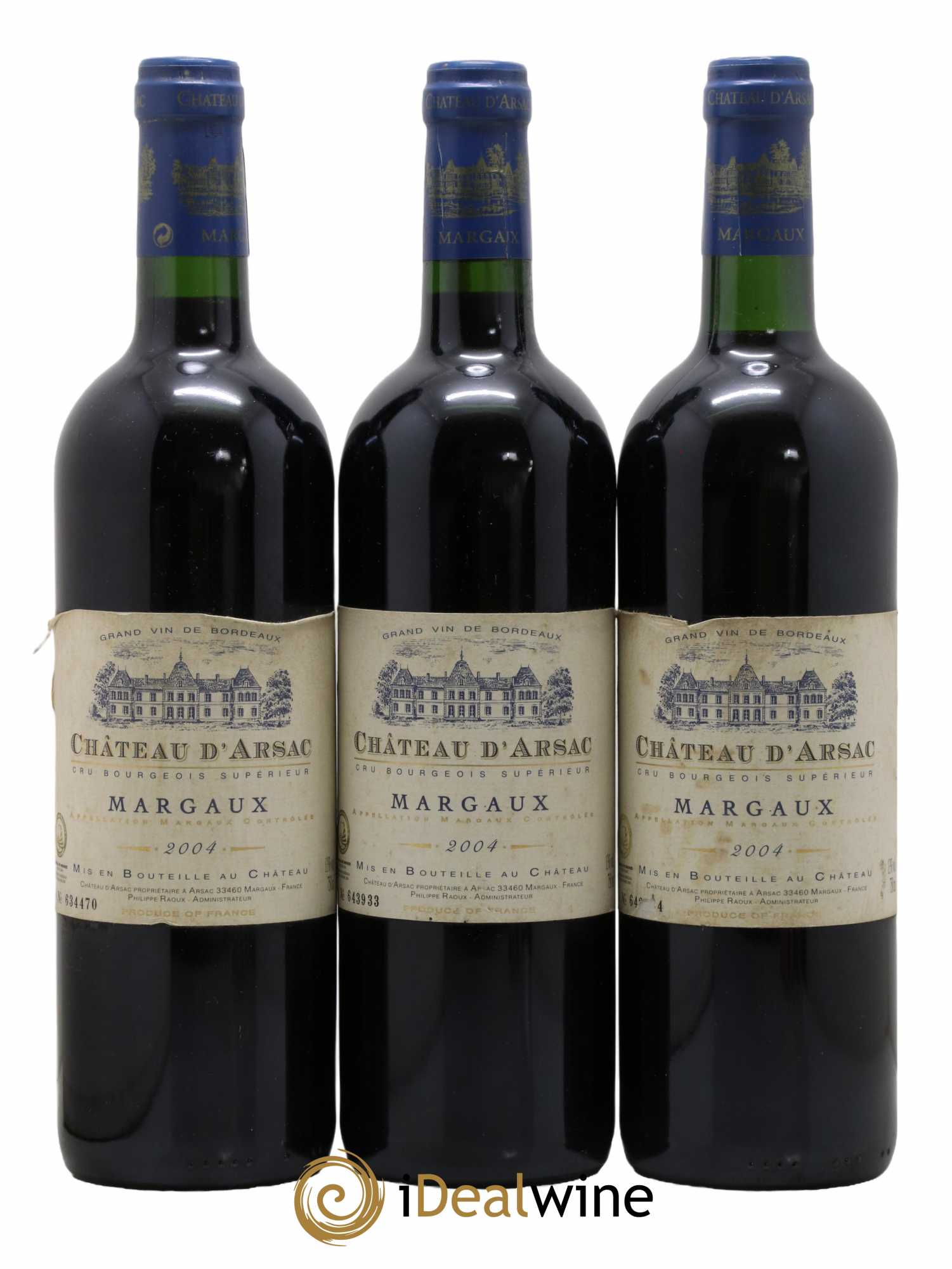Acheter Château d'Arsac Cru Bourgeois 2004 (lot: 7808)
