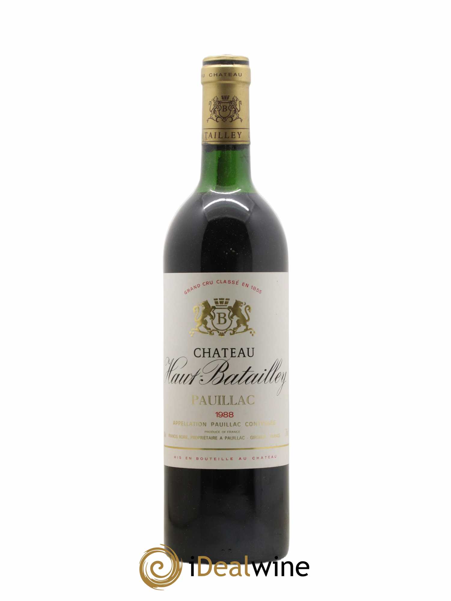 Acheter Château Haut Batailley 5ème Grand Cru Classé 1988 (lot: 6942)