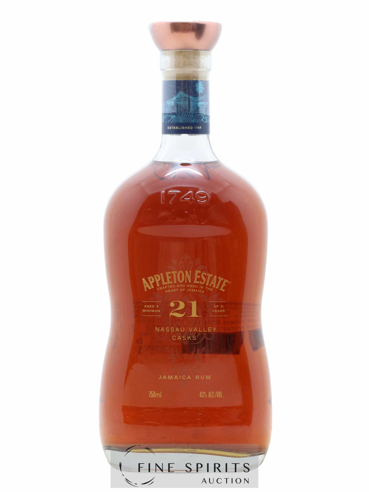 Acheter Appleton Estate 21 years Of. Nassau Valley Casks (lot: 1041)