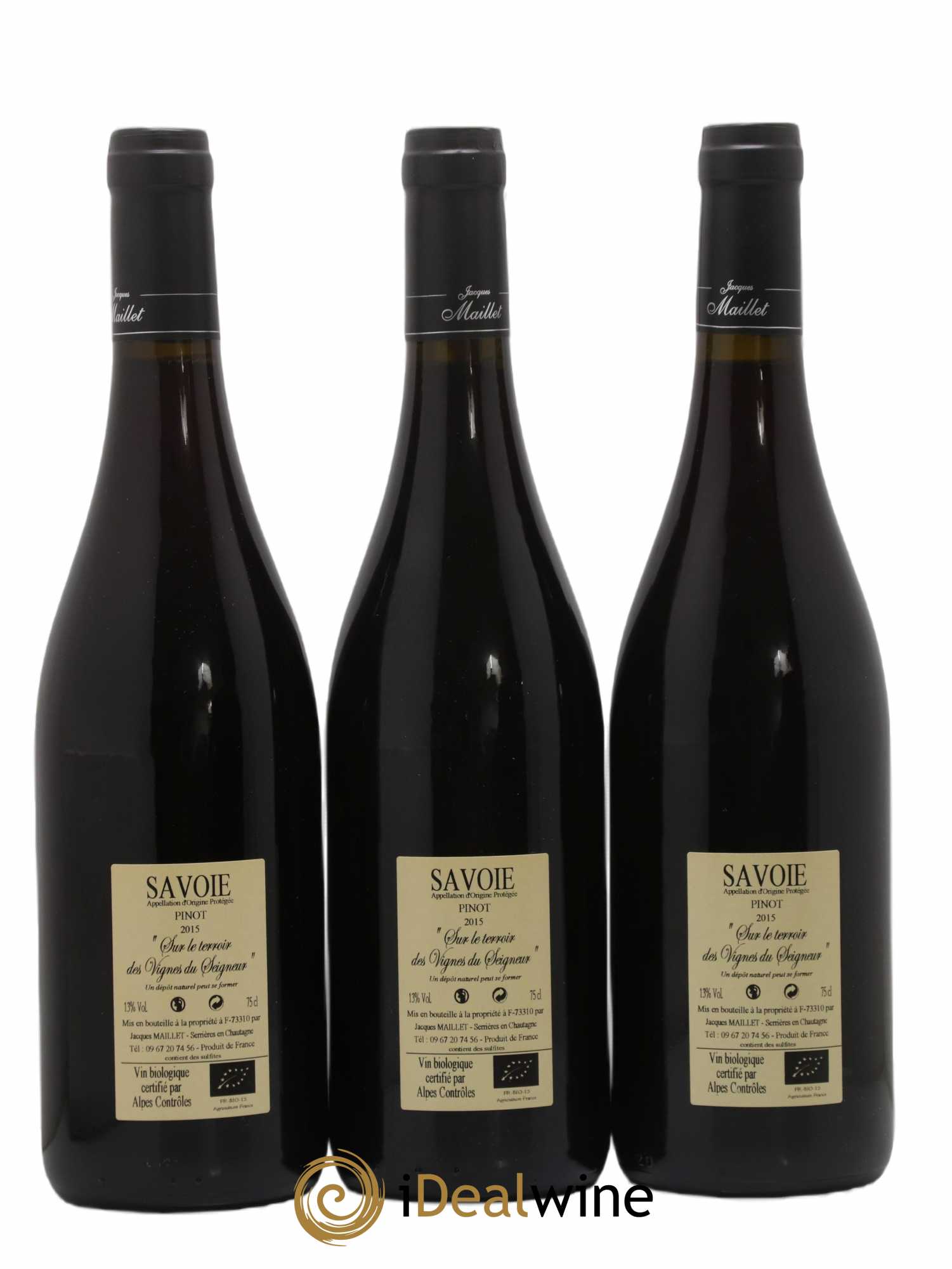 Buy AOP Vin de Savoie Chautagne Pinot Noir Jacques Maillet 2015 (lot: 120)
