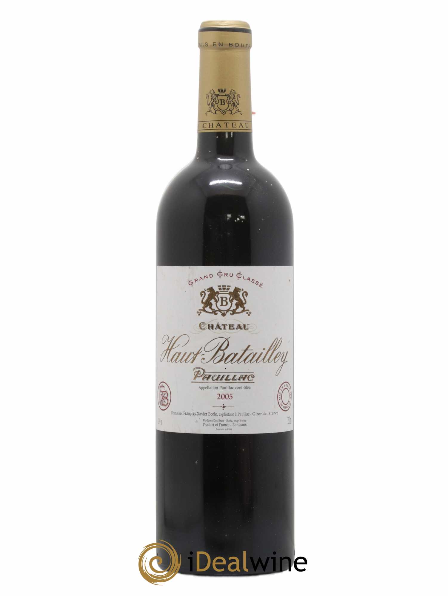 Acheter Château Haut Batailley 5ème Grand Cru Classé 2005 (lot: 8189)