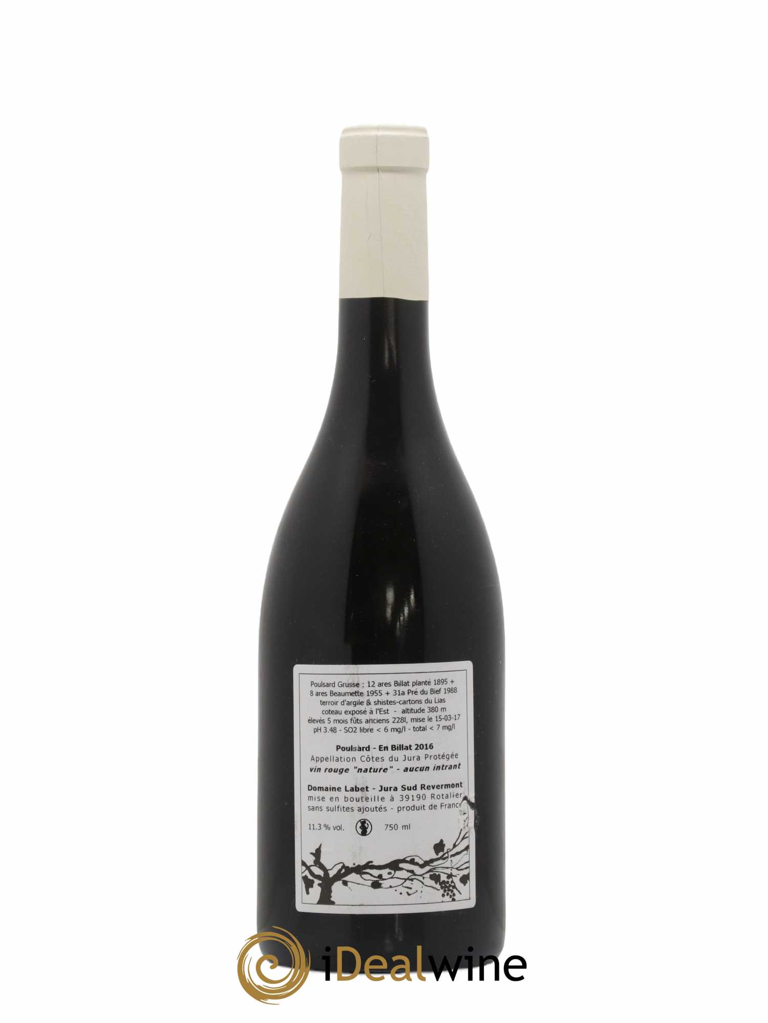 Buy Côtes du Jura Poulsard En Billat Labet (Domaine) 2016 (lot: 1949)