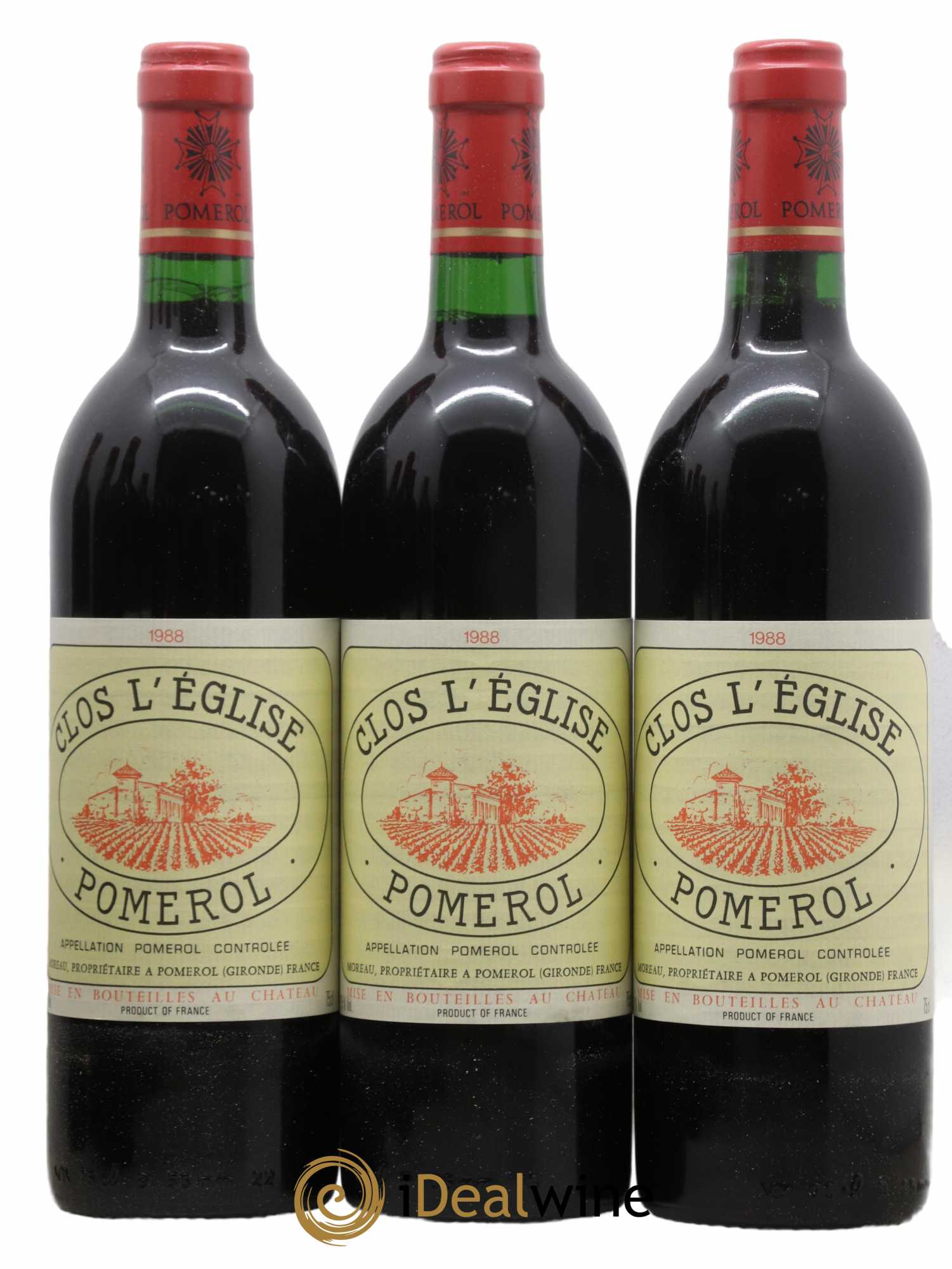 Acheter Pomerol Clos l'Eglise 1988 (lot: 138628)