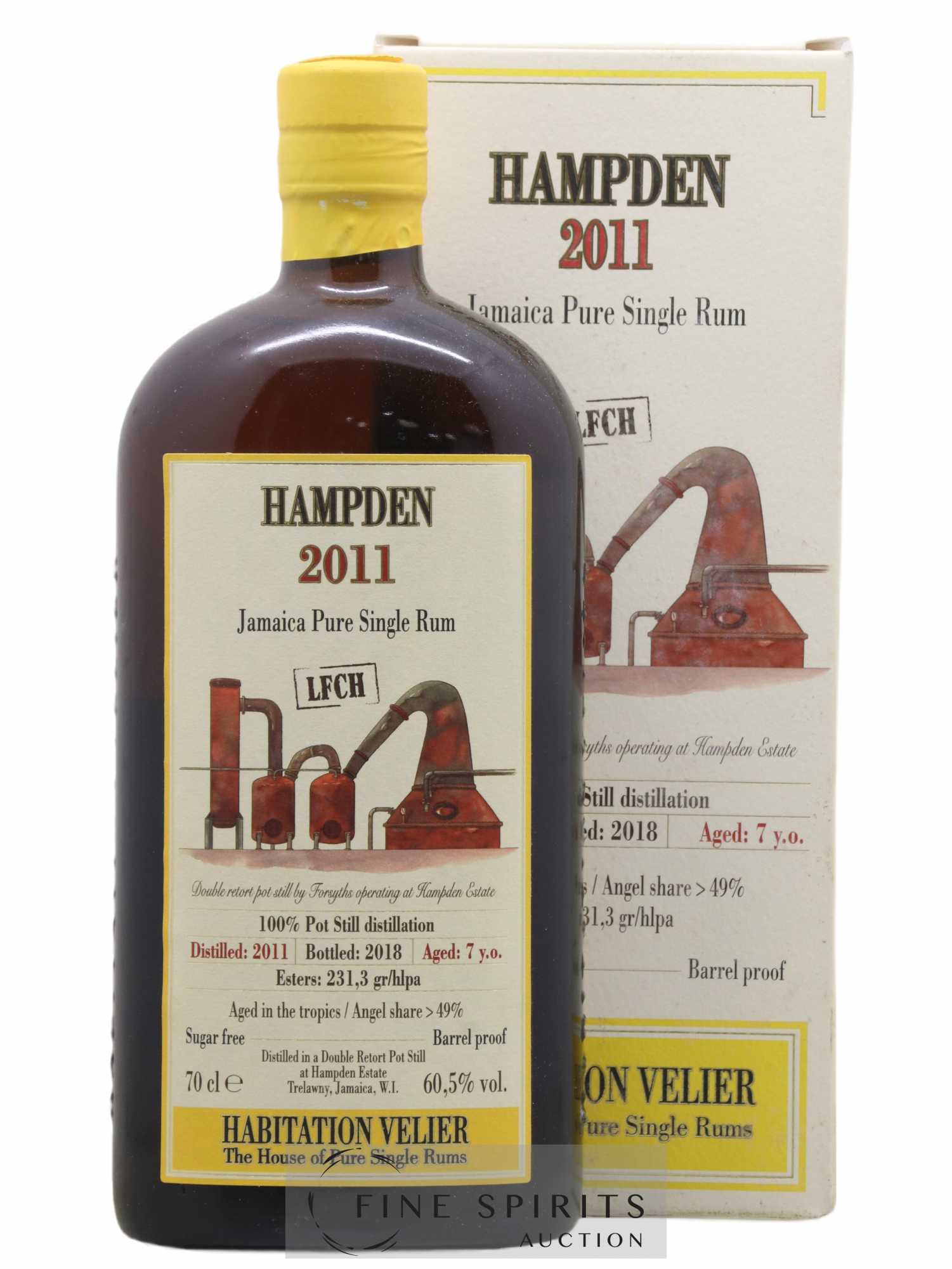 Acheter Hampden 7 years 2011 Of. LFCH Pot Still Distillation - bottled ...