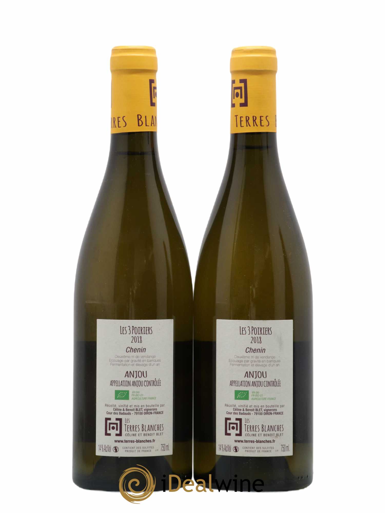Acheter Anjou Domaine Les Terres Blanches Les 3 Poiriers 2018 (lot: 5799)