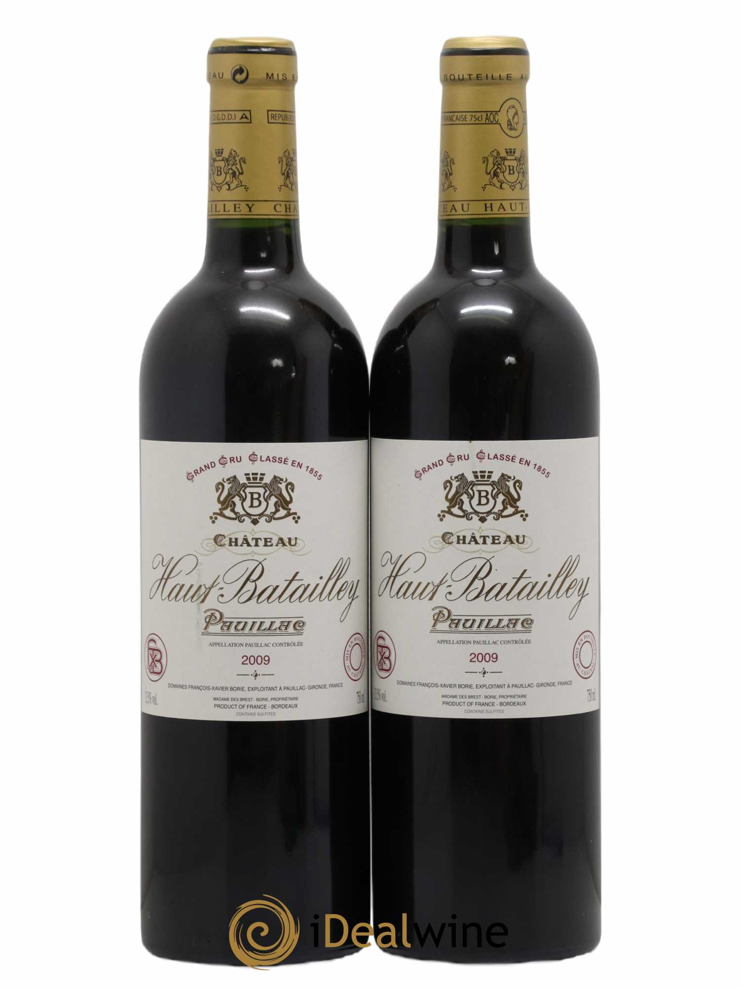 Acheter Château Haut Batailley 5ème Grand Cru Classé 2009 (lot: 143319)