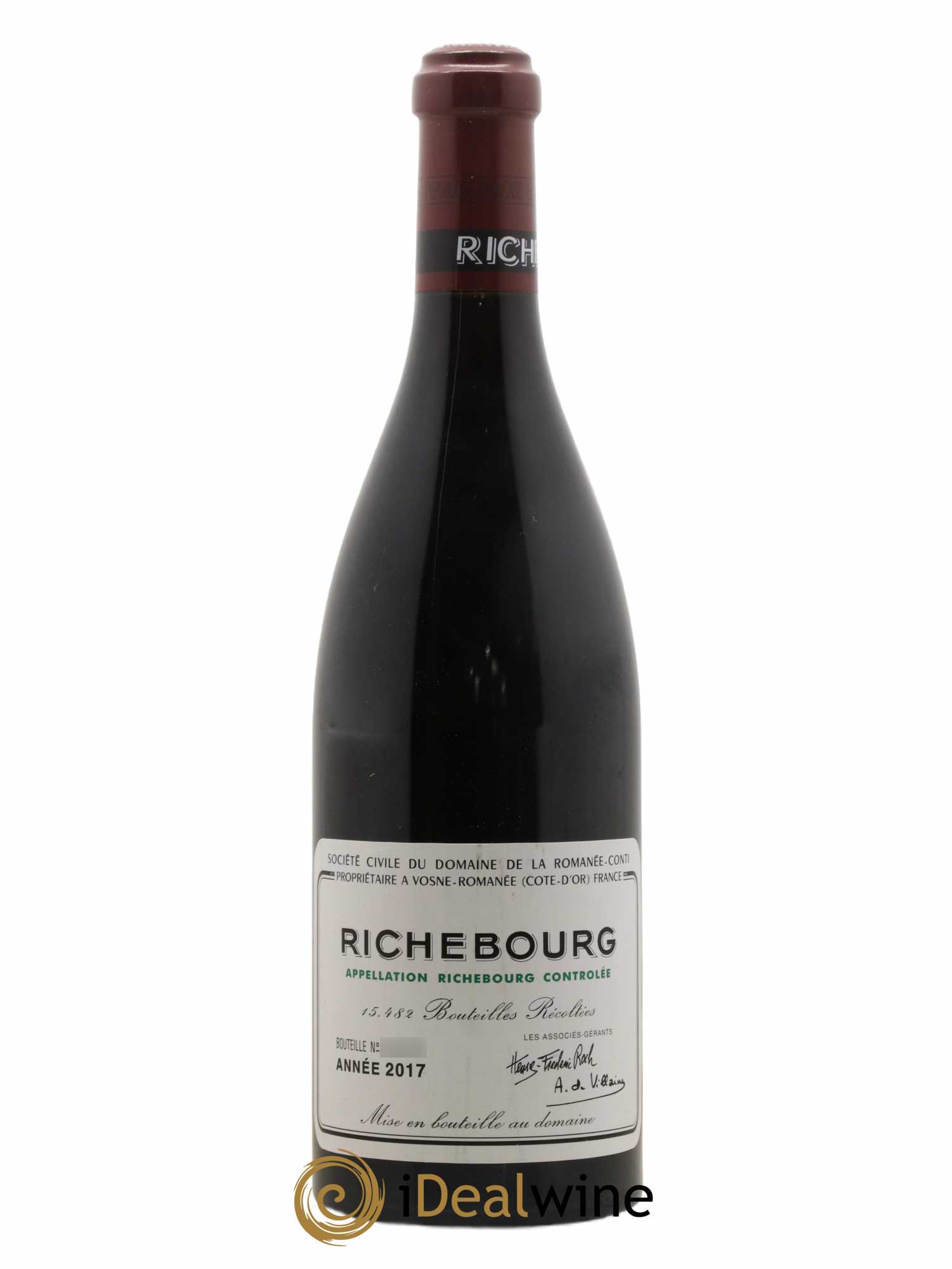 Buy Richebourg Grand Cru Domaine de la Romanée-Conti 2017 (lot: 91398)