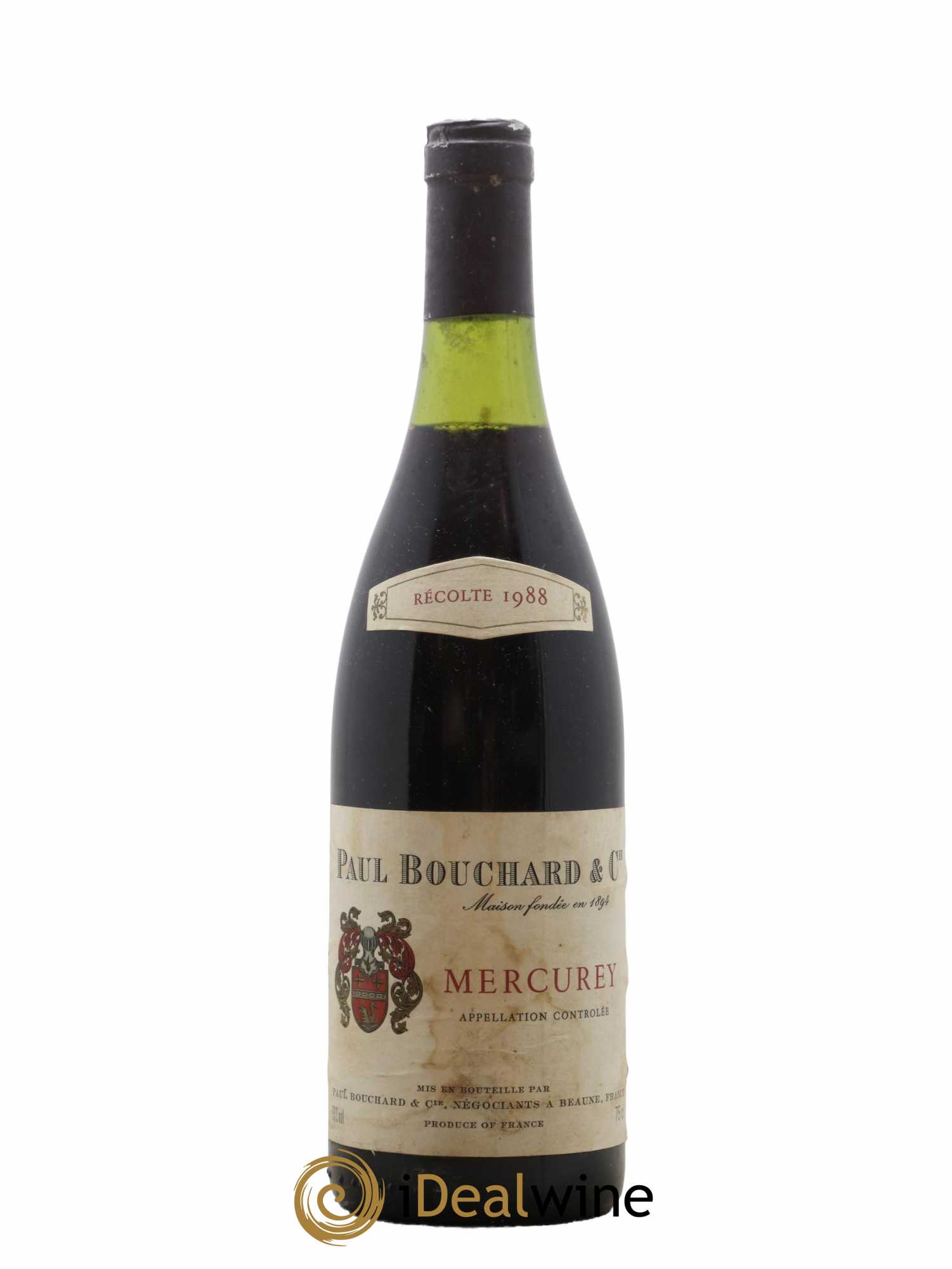 Acheter Mercurey Domaine Paul Bouchard 1988 (lot: 2102)