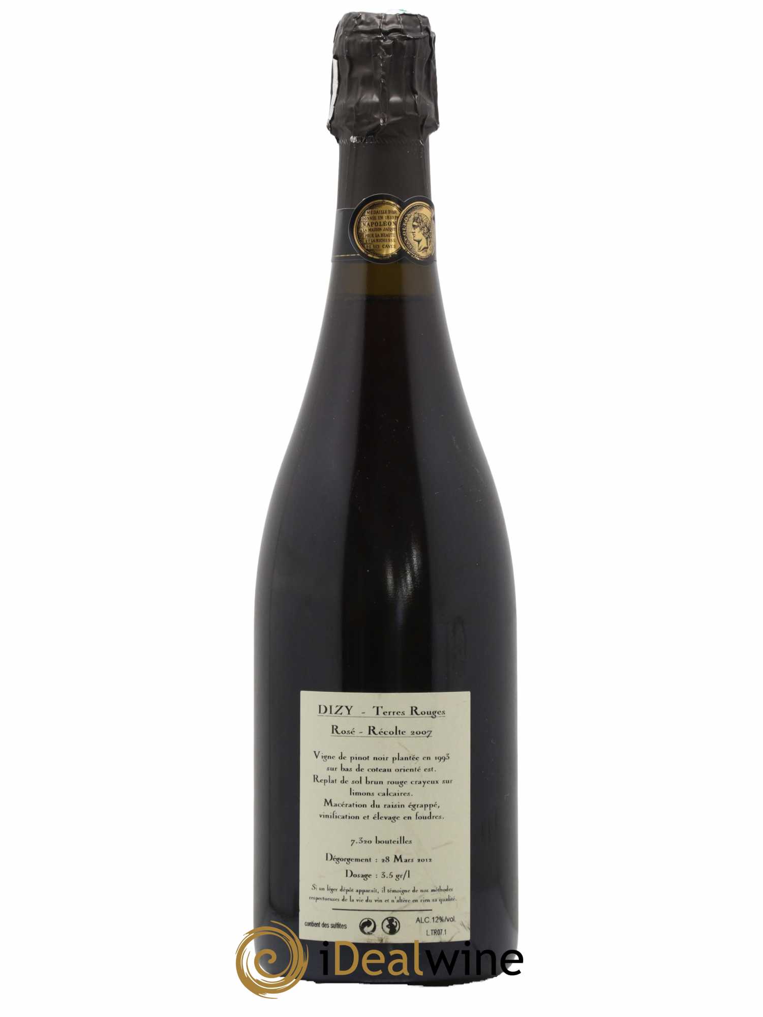 Acheter Dizy Terres Rouges Jacquesson 2007 (lot: 17606)