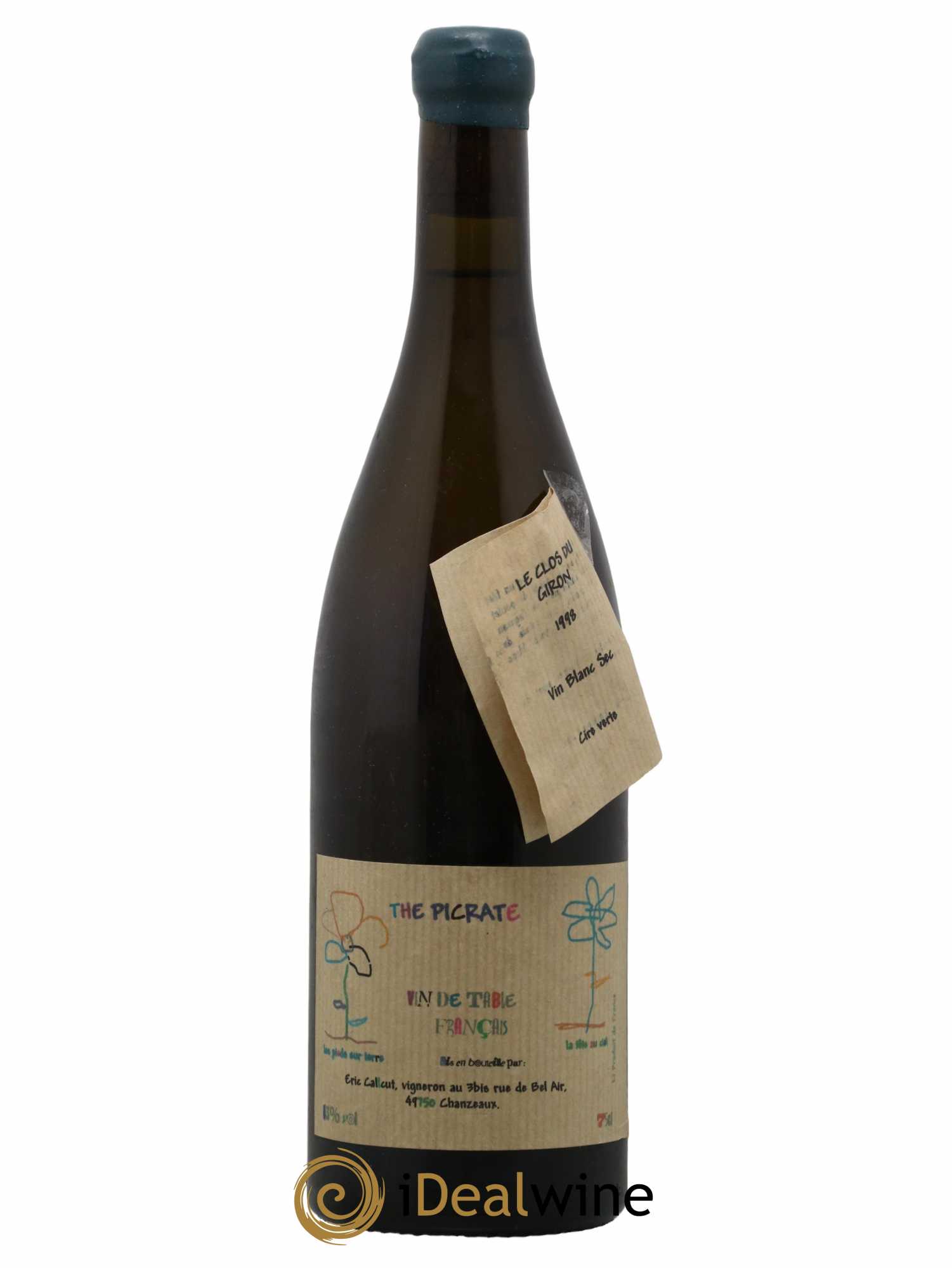 Buy Vin de France The Picrate Le Clos du Giron Cire Verte Eric Callcut ...