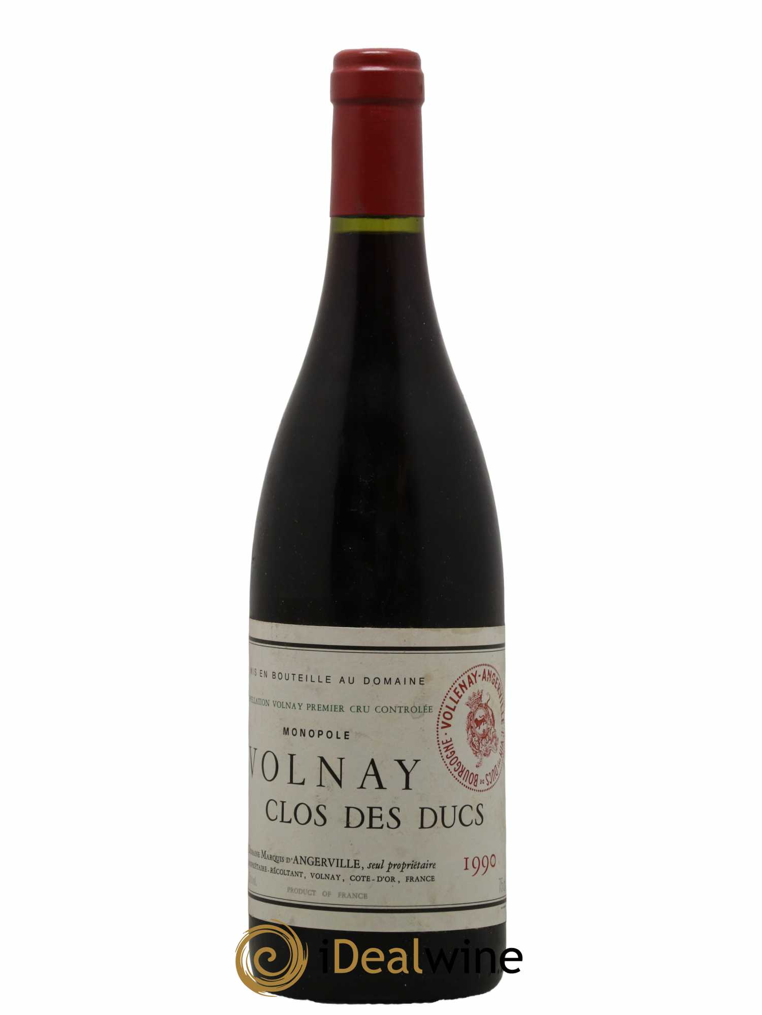 Acheter Volnay 1er Cru Clos des Ducs Marquis d'Angerville (Domaine) 1990 (lot: 1884)