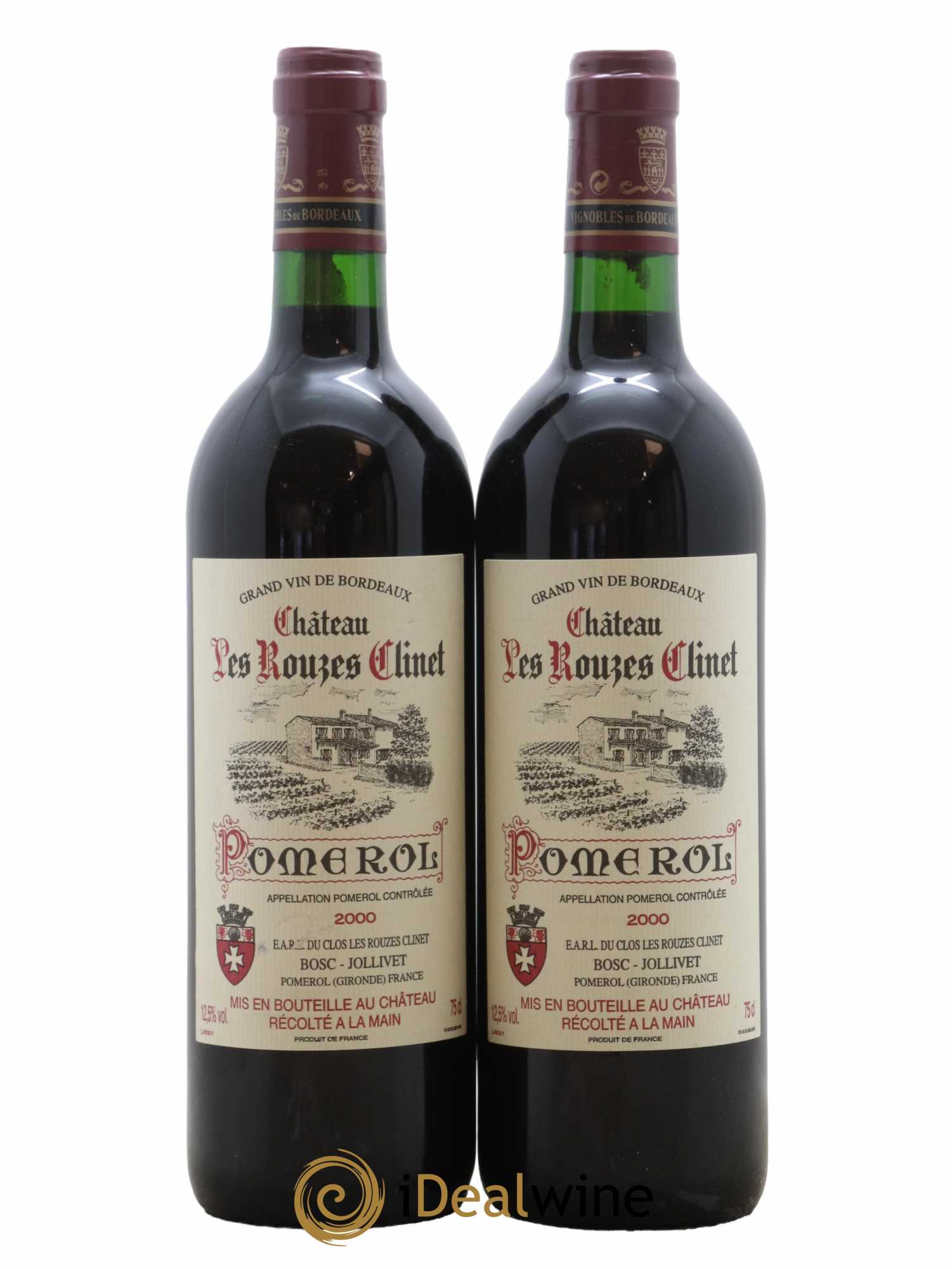 Buy Pomerol Château Les Rouzes Clinet 2000 (lot: 6306)