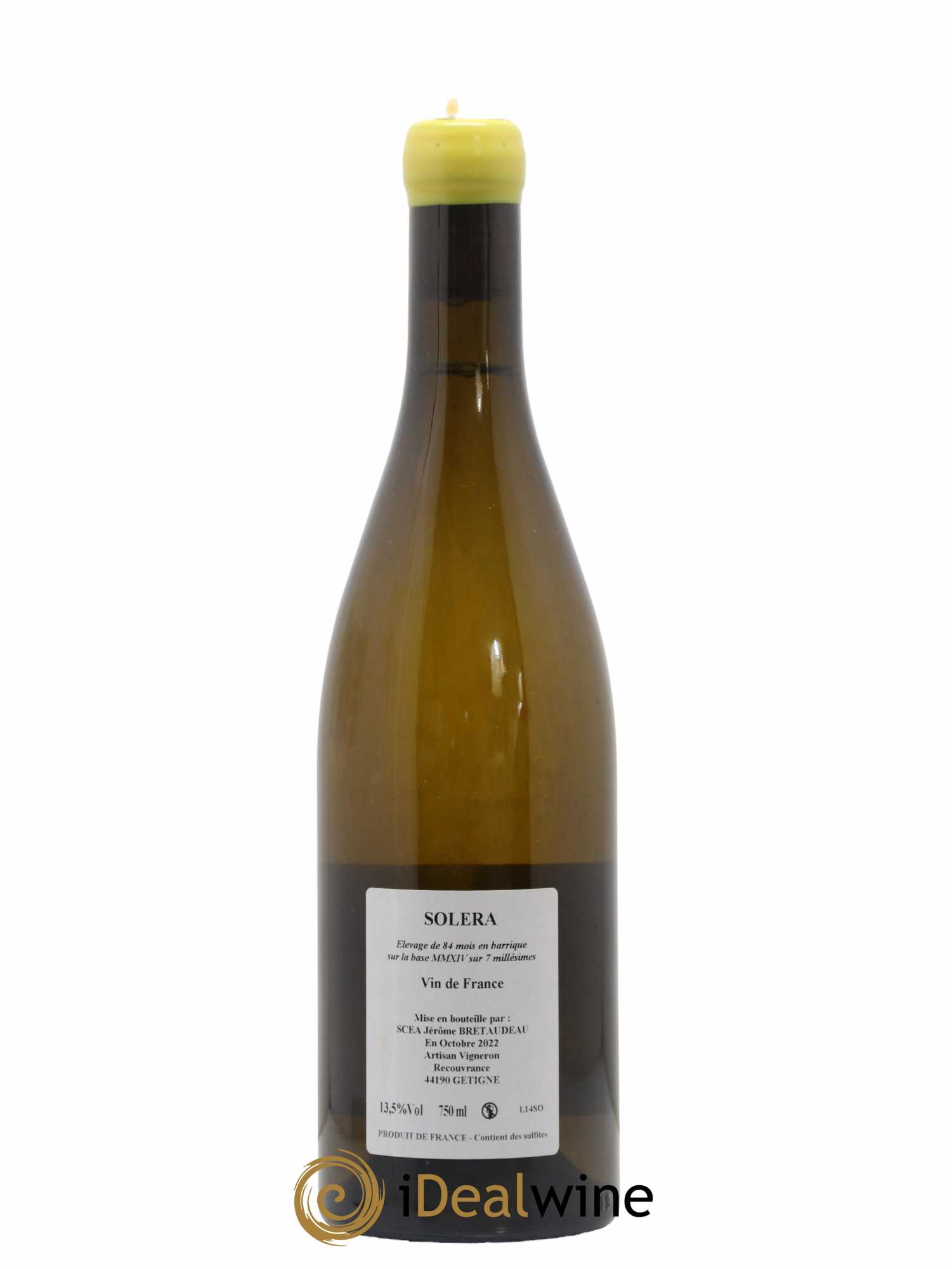 Acheter Vin de France Solera Jérôme Bretaudeau - Bellevue (Domaine de ...