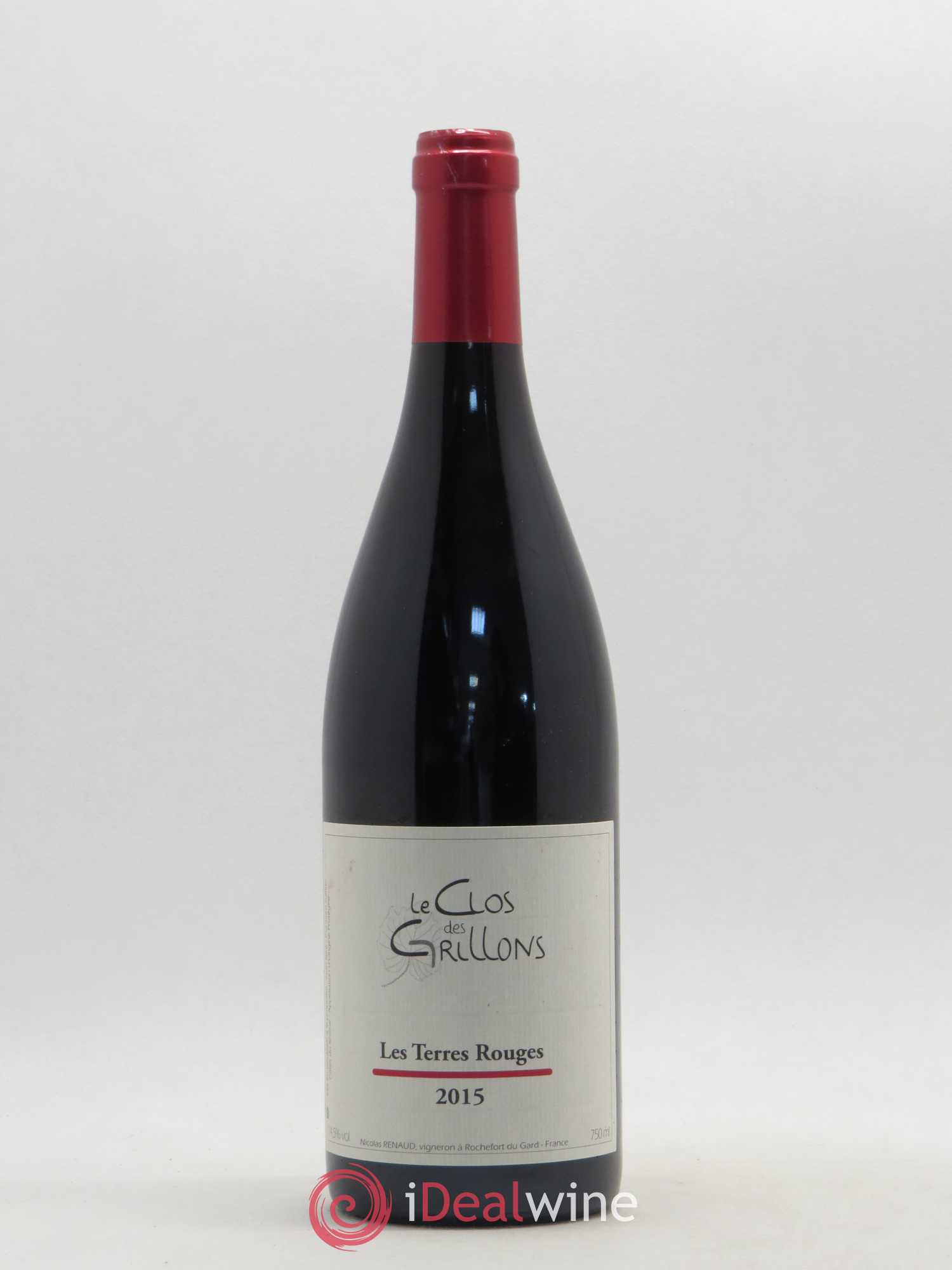 Acheter vin Côtes-du-Rhône Terres rouges Clos des Grillons 2015 (lot ...