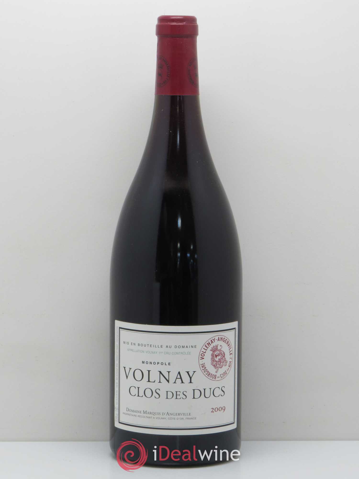 Acheter Volnay 1er Cru Clos des Ducs Marquis d'Angerville (Domaine) 2009 (lot: B2100944-5095)
