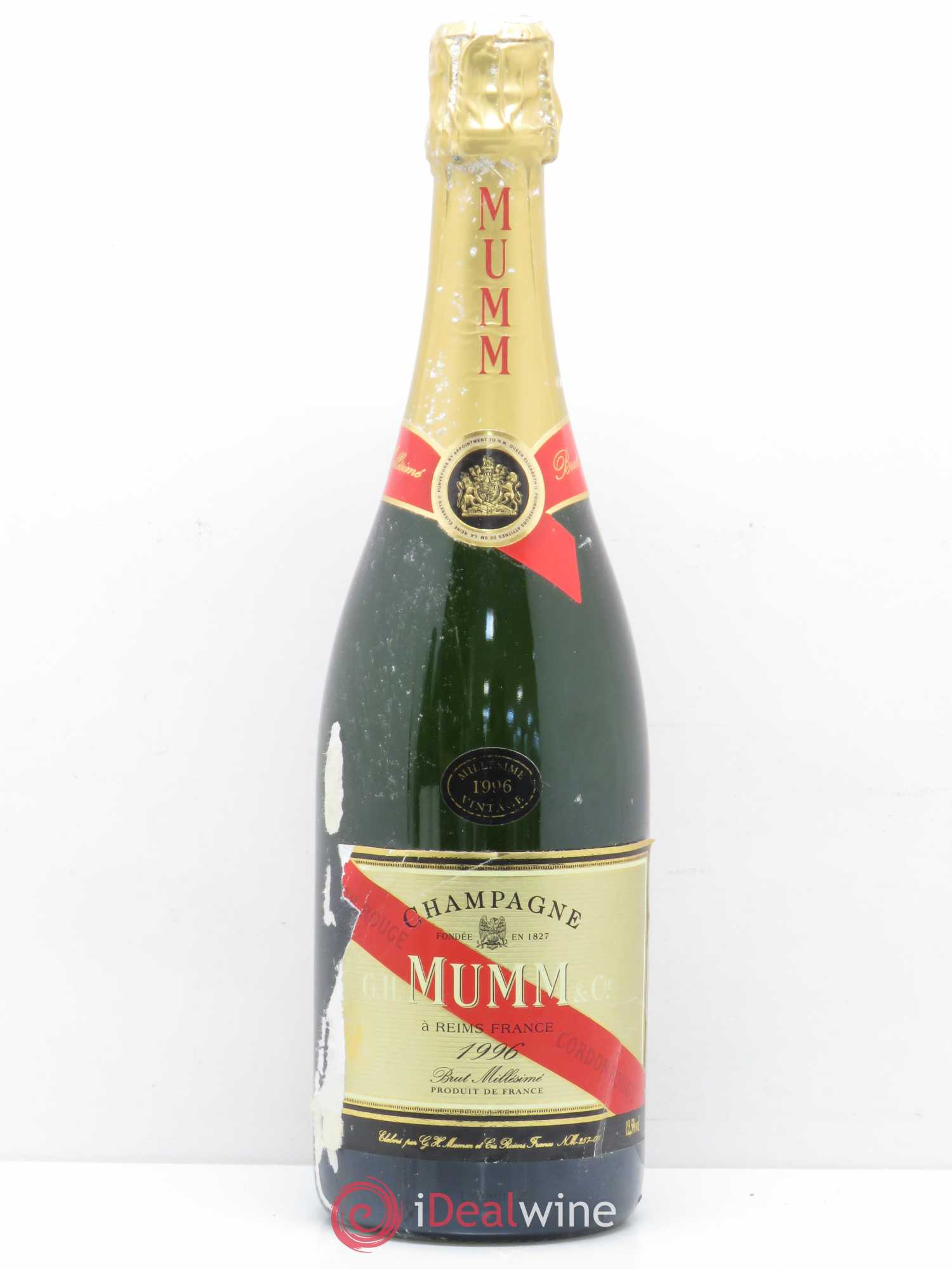 Acheter vin Champagne Mumm Cordon Rouge 1996 (lot: B2100621-55)