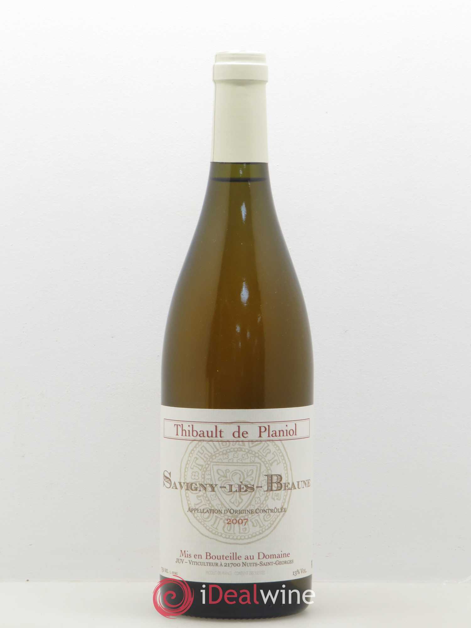 Acheter vin Savigny-lès-Beaune Thibault de Planiol 2007 (lot: B2116159 ...