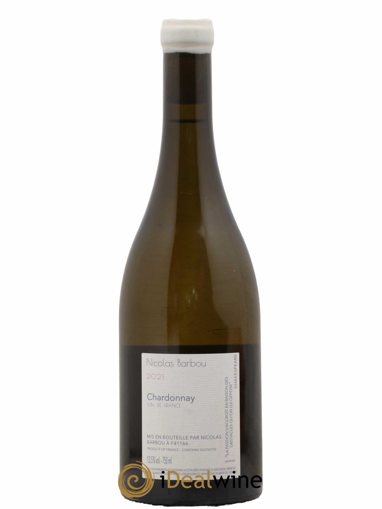 Acheter vin Vin de France Alchimie Passionnelle Nicolas Barbou 2021 ...