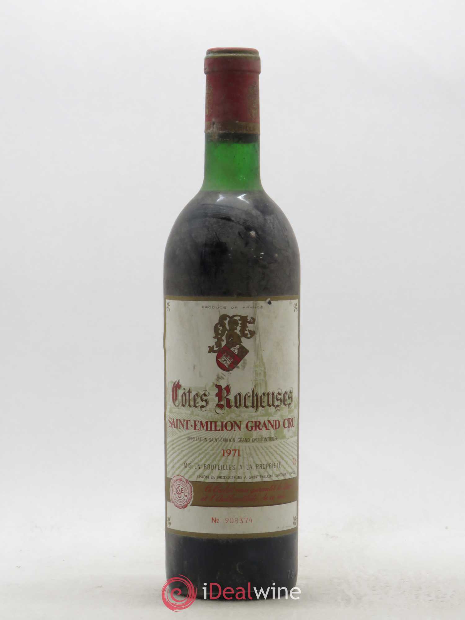 Acheter vin Saint-Émilion Grand Cru Côtes Rocheuses 1971 (lot: B2137713 ...