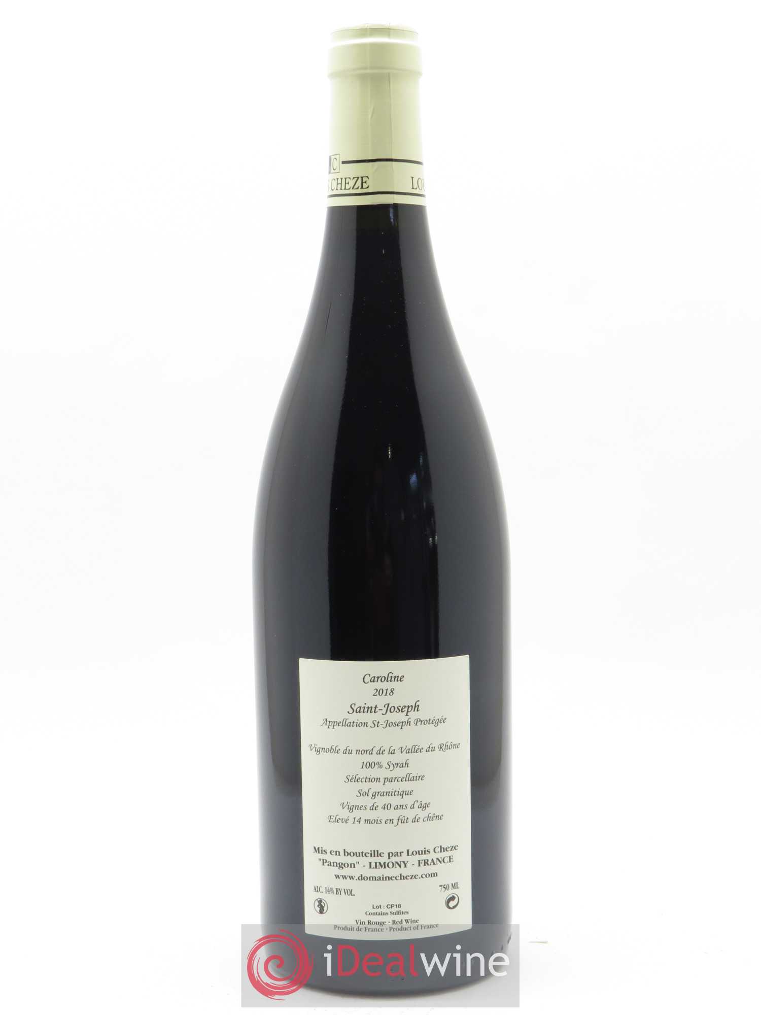 Acheter vin Saint-Joseph Caroline Louis Cheze (Domaine) 2018 (lot ...