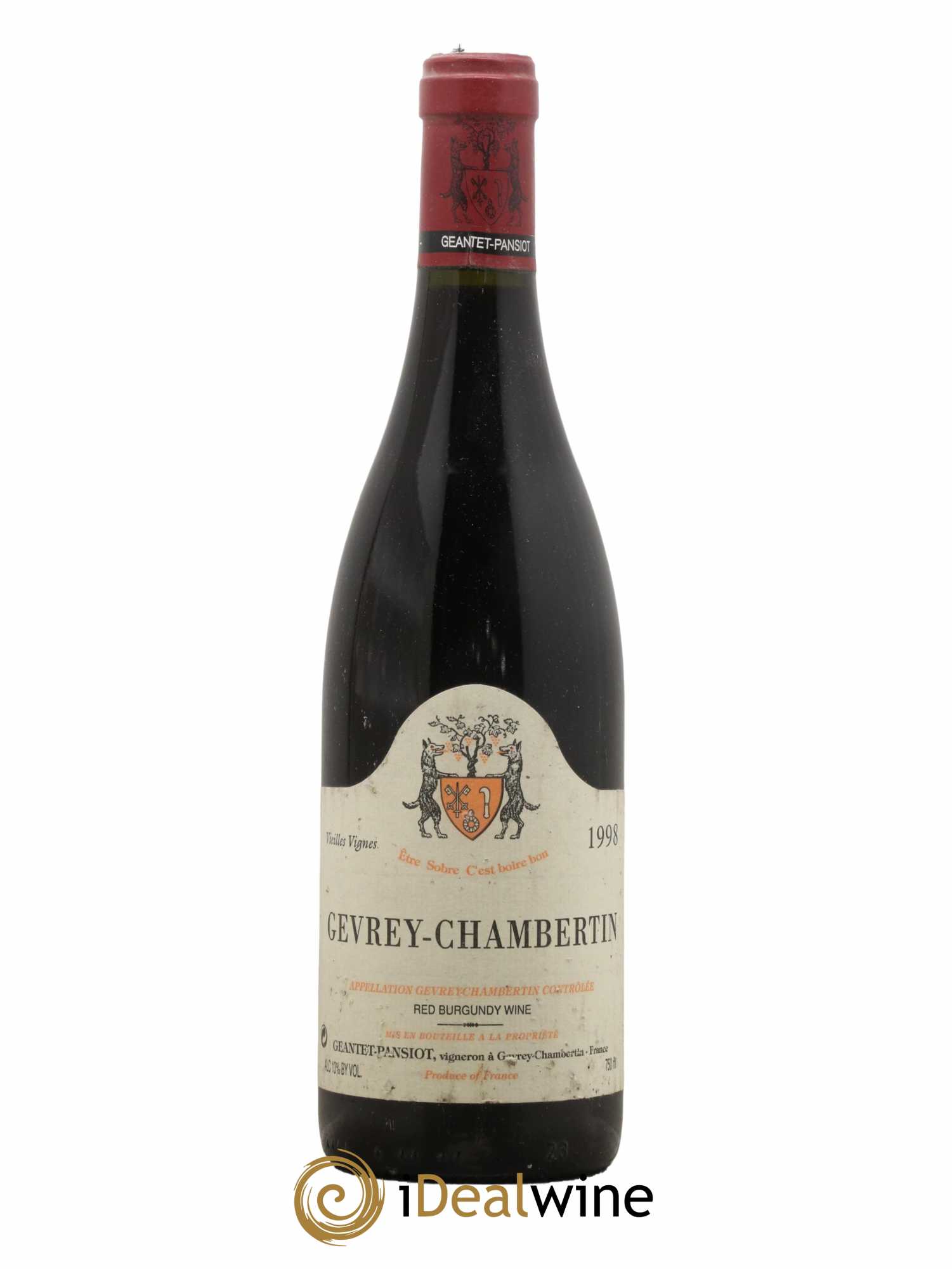Acheter vin Gevrey-Chambertin Vieilles vignes Geantet-Pansiot 1998 (lot ...