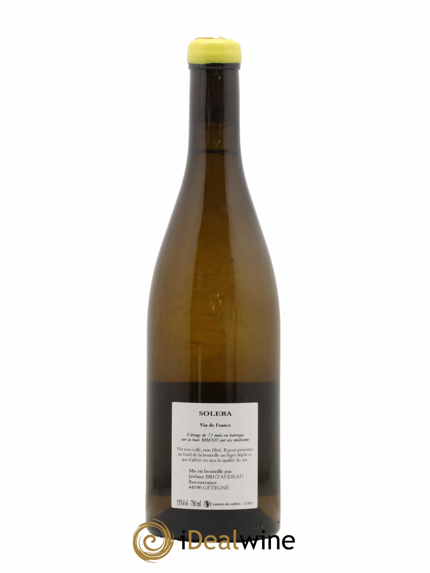 Acheter vin Vin de France Solera Jérôme Bretaudeau - Bellevue (Domaine ...