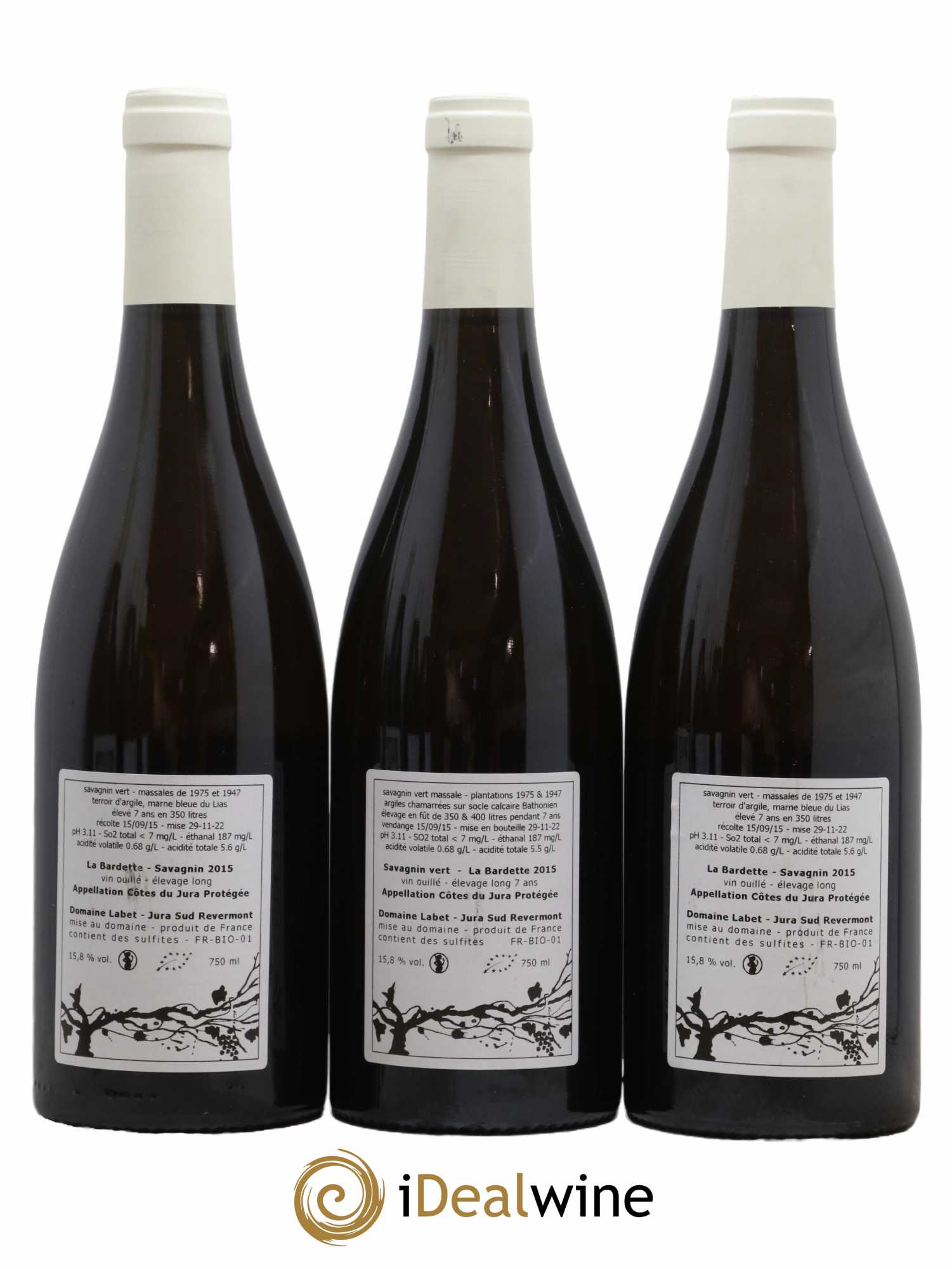 Acheter Côtes du Jura Savagnin Elevage Long La Bardette Domaine Labet ...