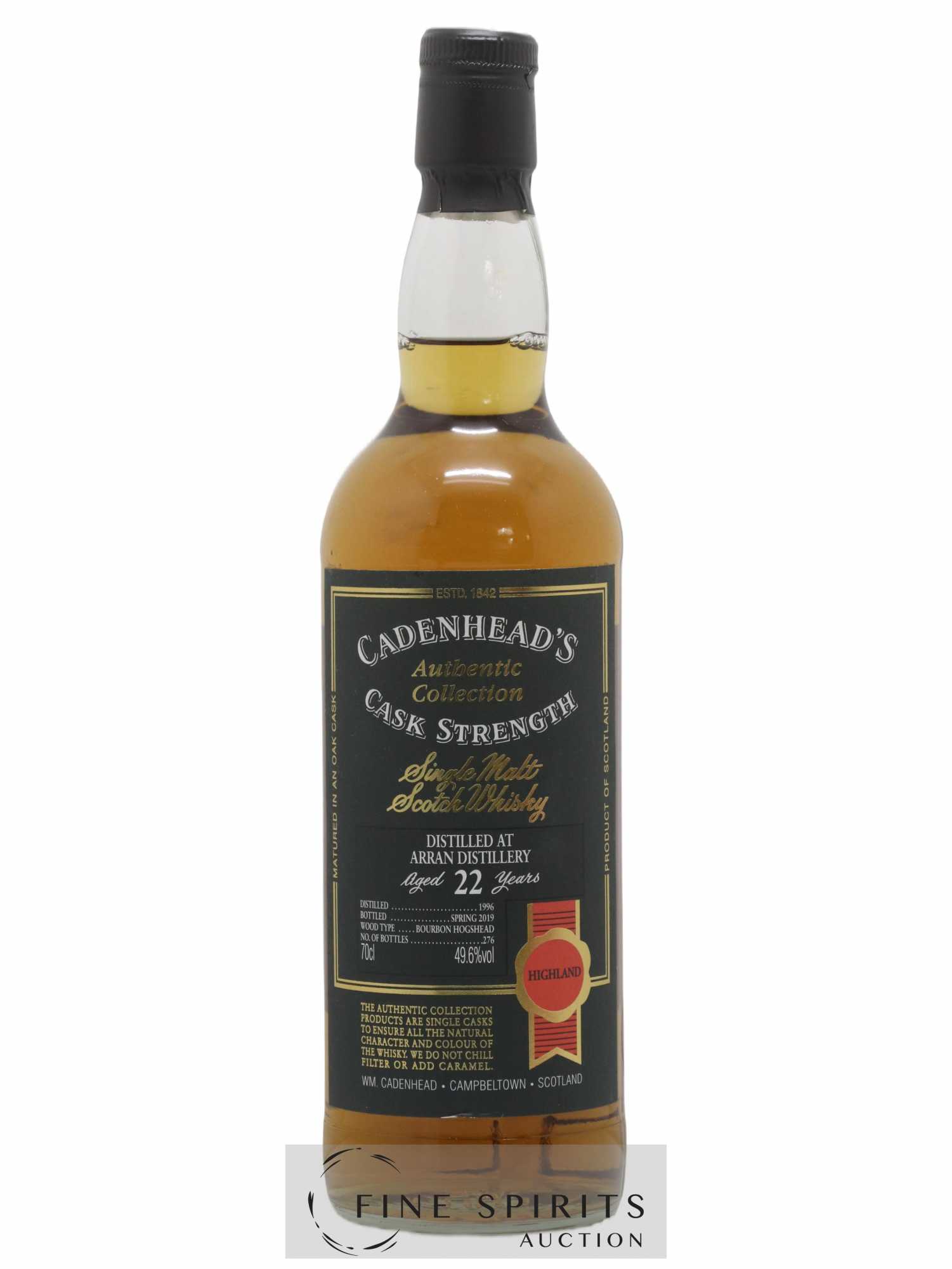 Buy Arran 22 years 1996 Cadenhead's Cask Strength Bourbon Hogshead ...
