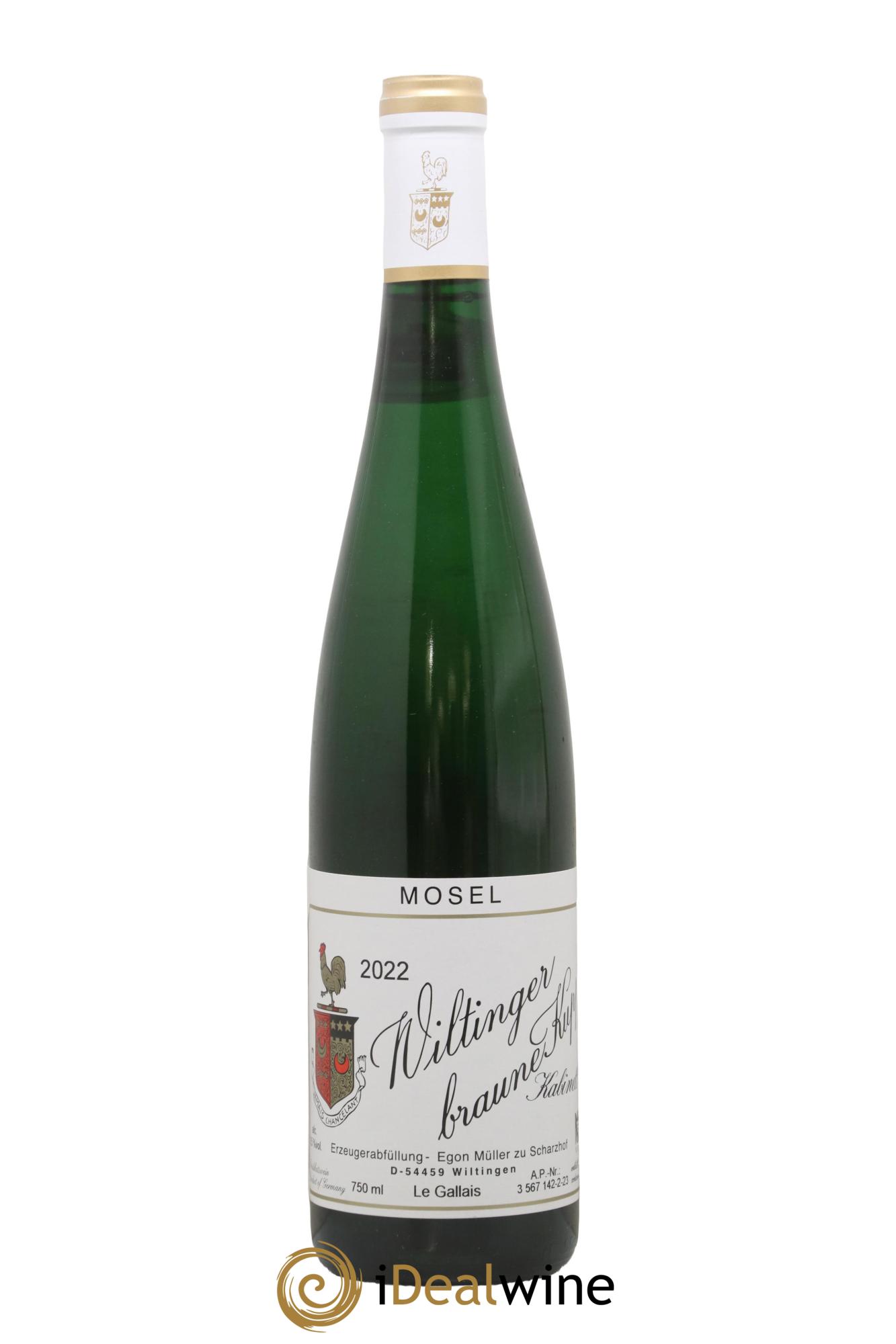 Acheter vin Mosel Riesling Wiltinger braune Kupp Egon Muller 2023 (lot ...